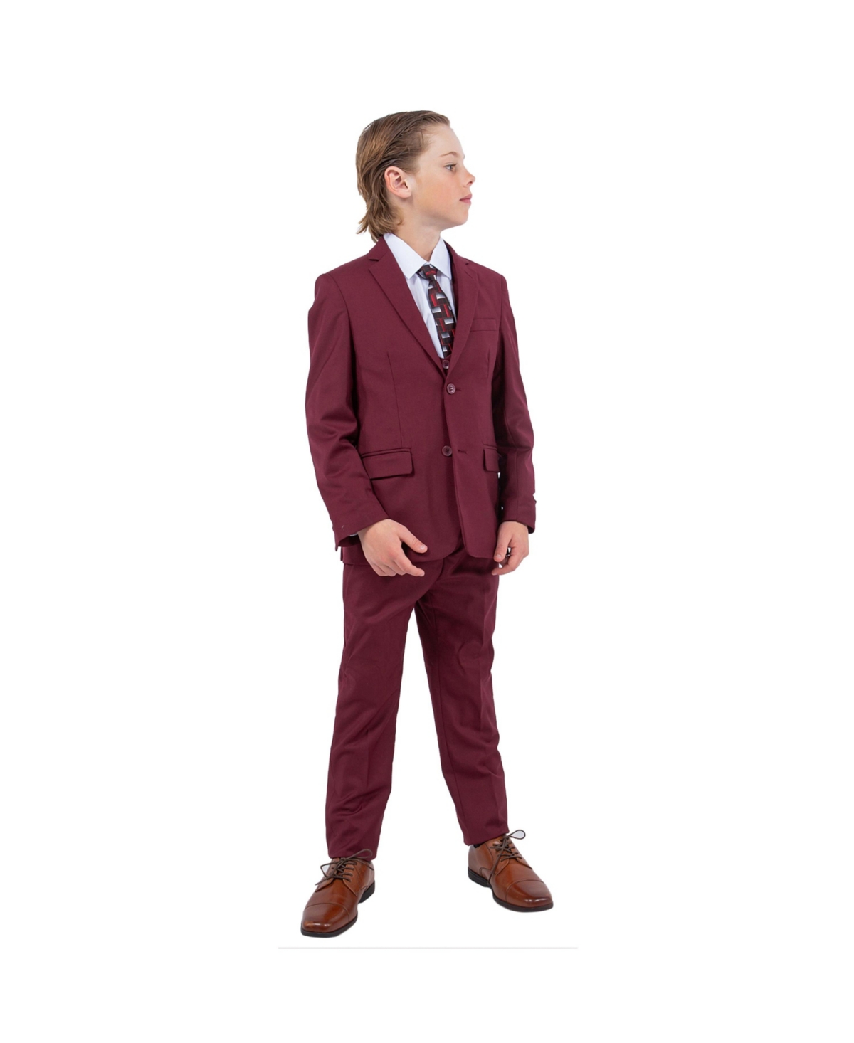 Click here for Stacy Adams Big Boys Burgundy 5 Pc Suits - Burgund... prices