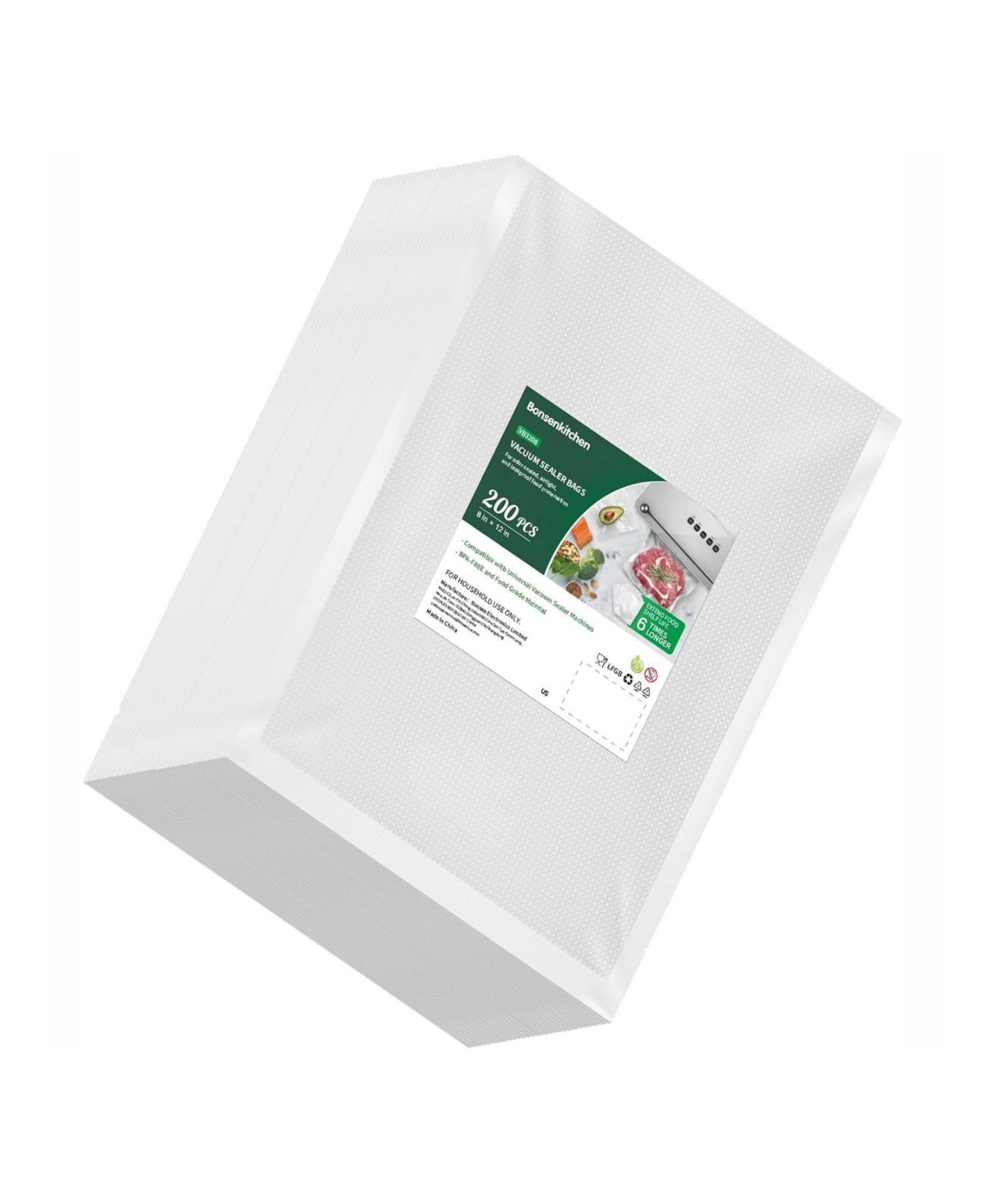 Click here for Bonsenkitchen Precut Vacuum Sealer Bags 200 Quart... prices
