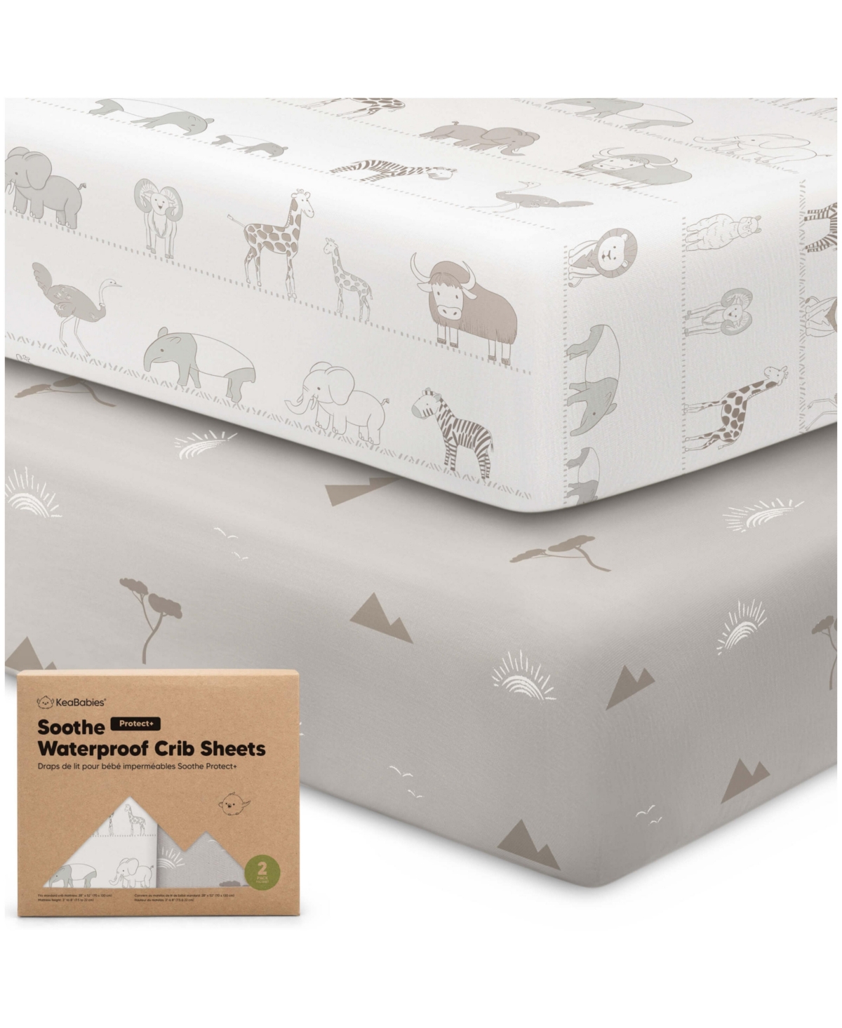 Click here for KeaBabies 2pk Soothe Waterproof Fitted Crib Sheets... prices