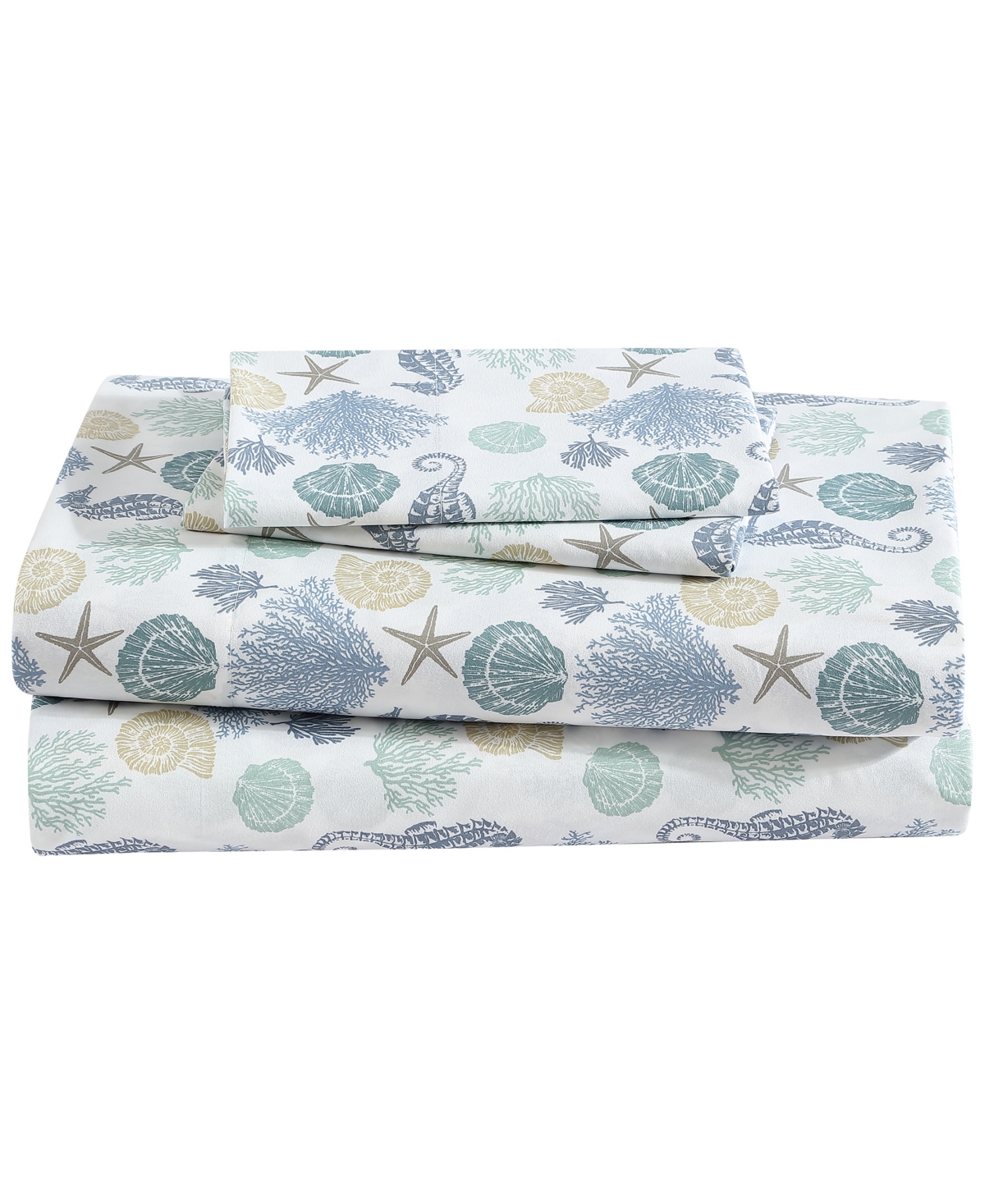 Click here for Beatrice Home Fashions Coastal Printed 4-Pc. Sheet... prices