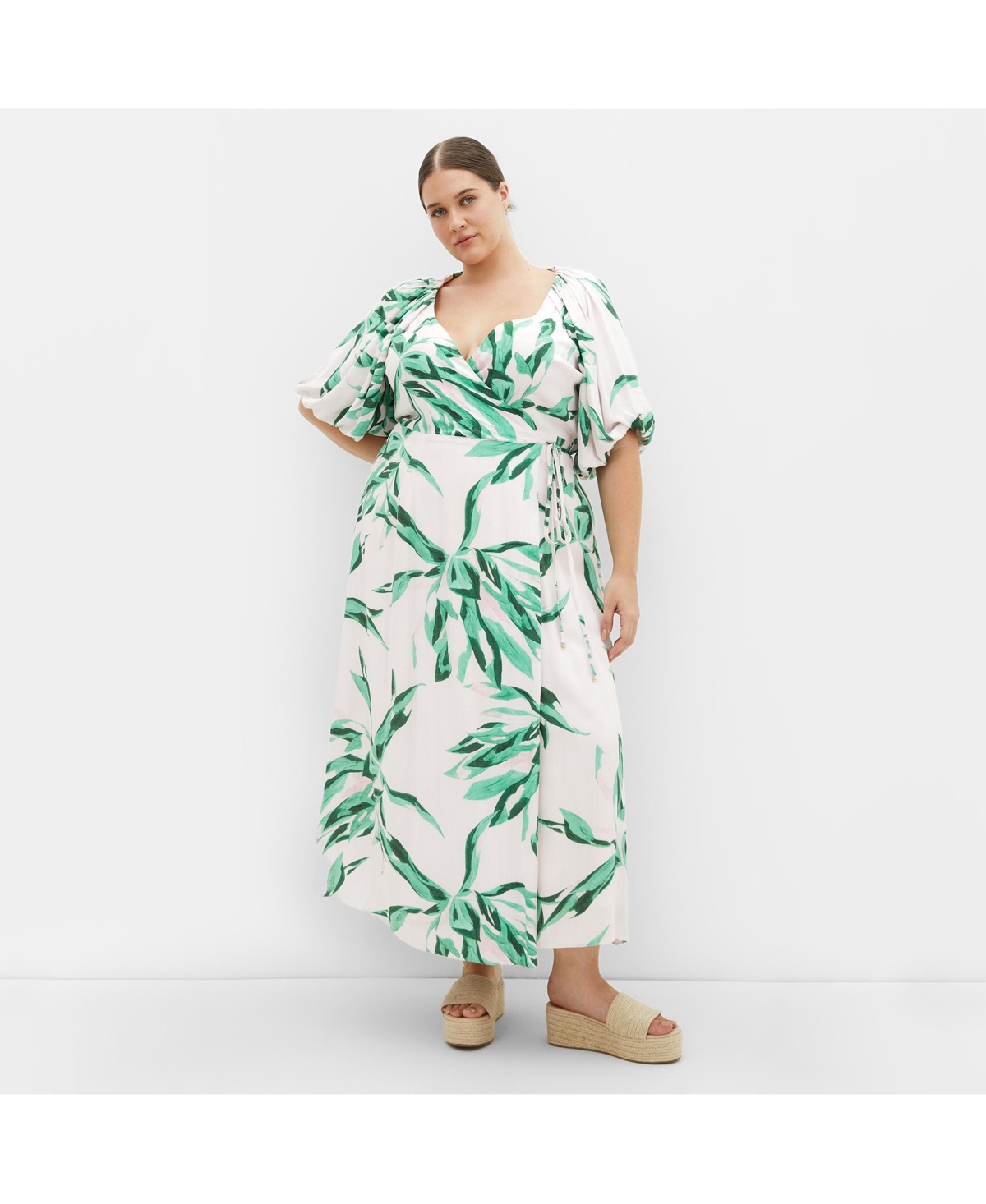 Click here for City Chic Plus Size Leilani Maxi Dress - Kelly flo... prices