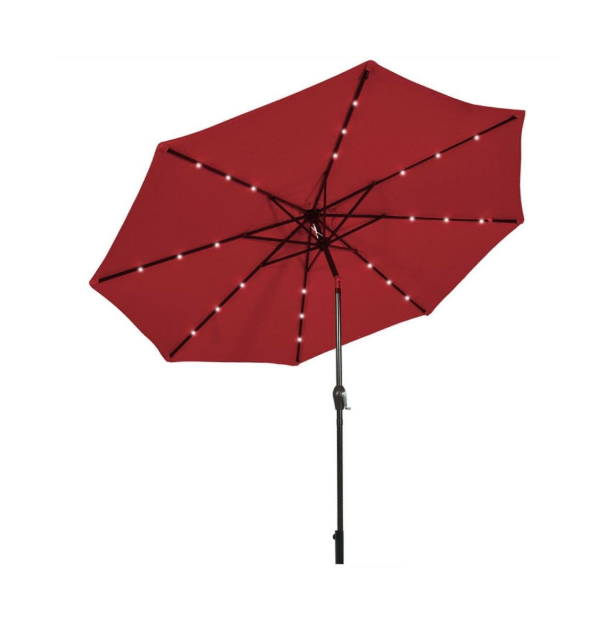 Click here for 10 Feet Outdoor Patio Umbrella with Bright Solar L... prices