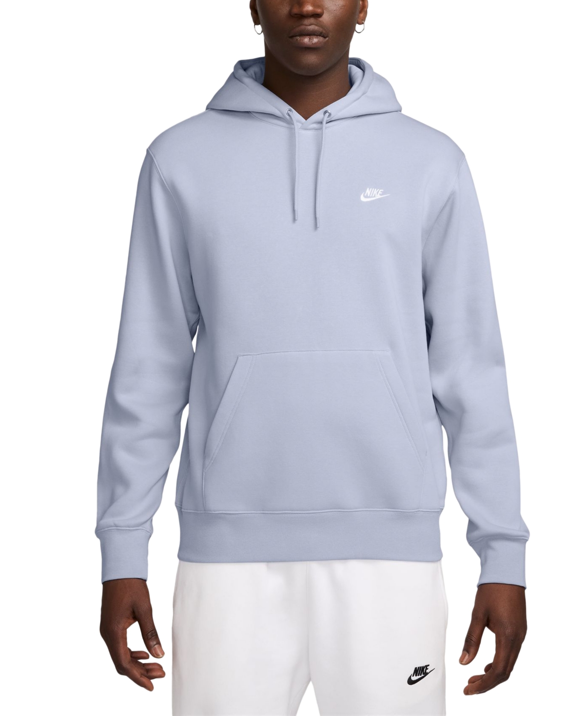 Click here for Nike Club Mens Pullover Fleece Logo Hoodie - Ghost... prices