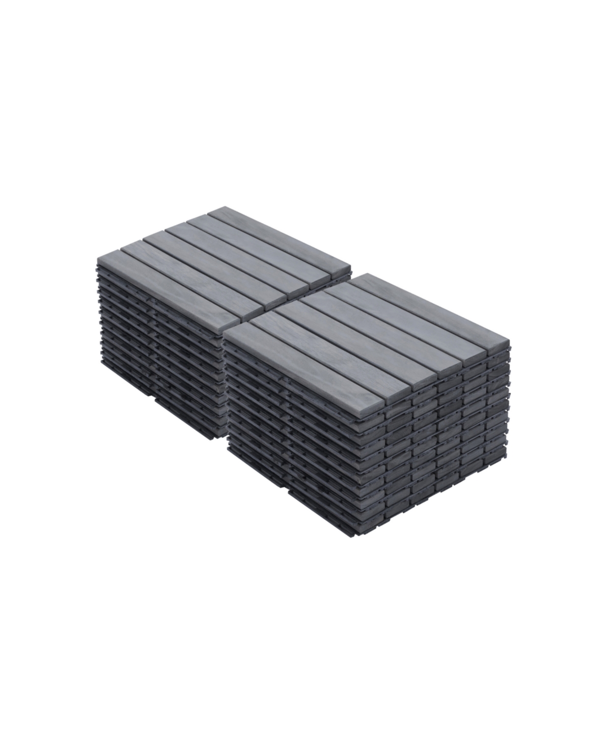 Click here for 20-Piece Interlocking Deck Tiles - Light Gray Acac... prices