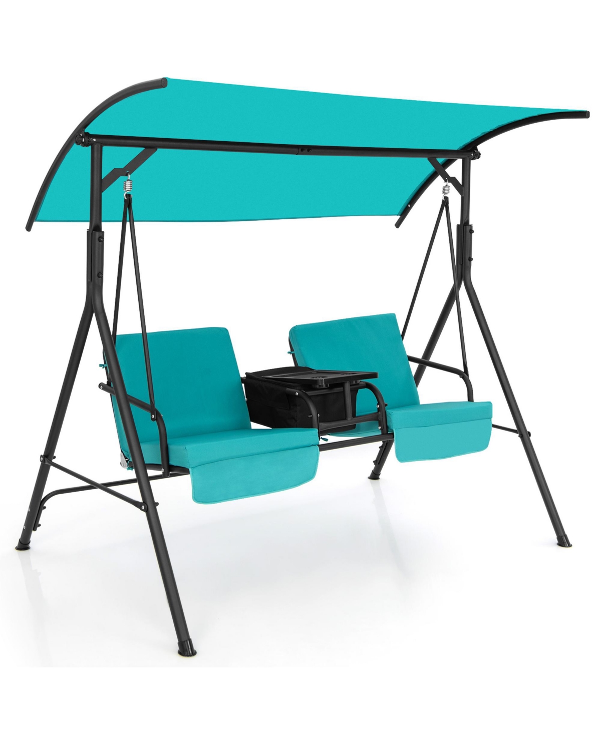 Click here for Gymax 2-Person Canopy Porch Swing Padded Chair Coo... prices