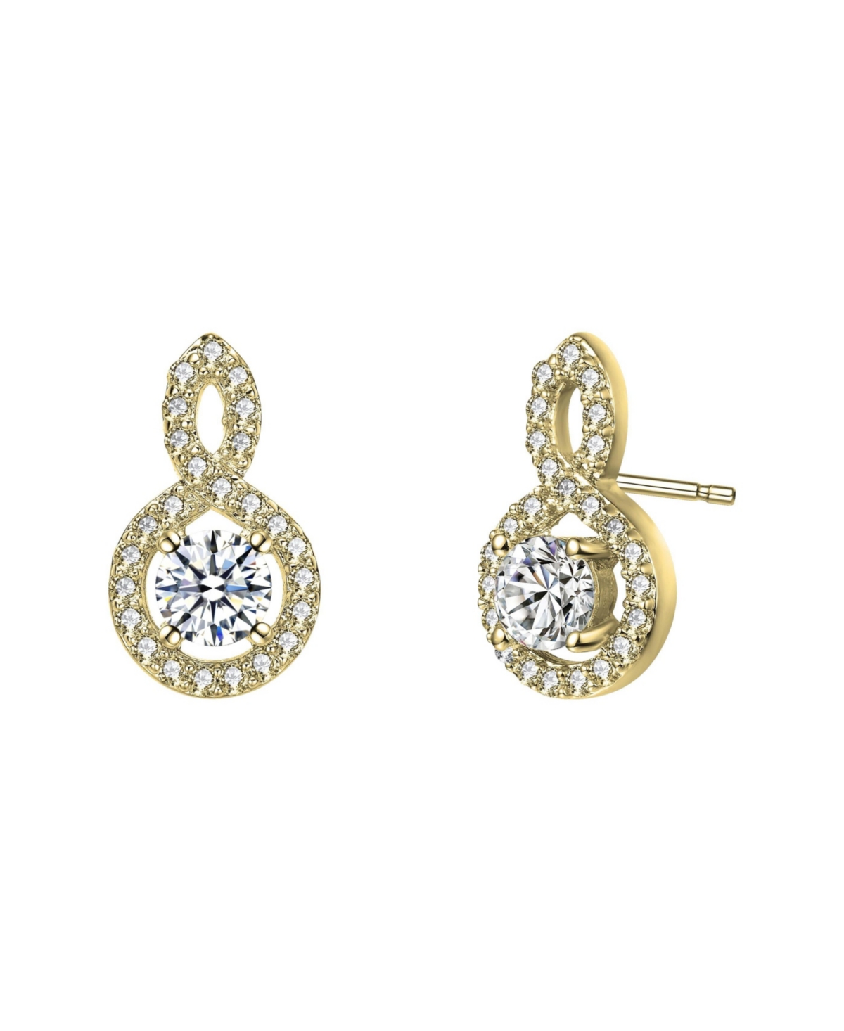 Click here for Classic Drop Earrings with Clear Cubic Zirconia -... prices