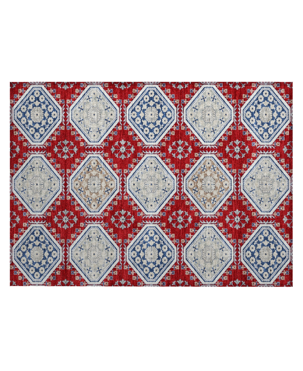 Click here for Addison Chantille ACN1448 18x26 Area Rug - Red prices