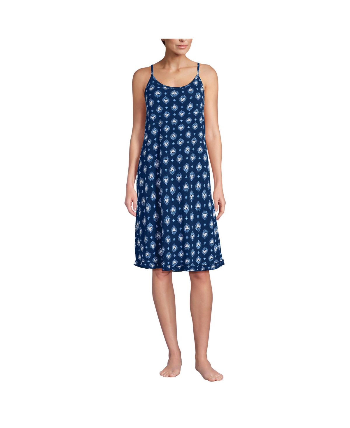 Click here for Lands End Womens Cooling Knee Length Slip Nightgow... prices
