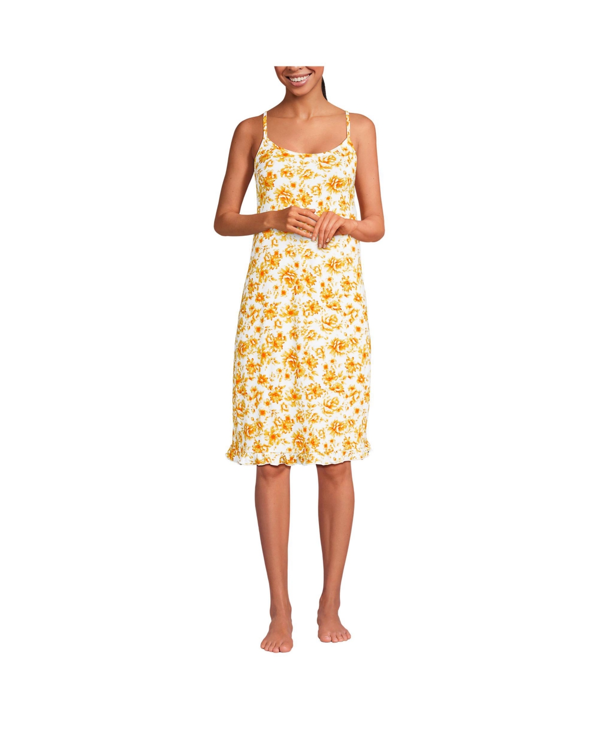 Click here for Lands End Womens Cooling Knee Length Slip Nightgow... prices