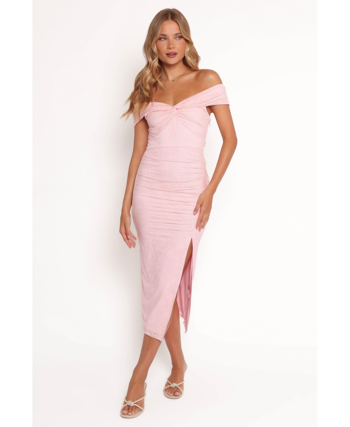 Click here for Petal and Pup Womens Vada Midi Dress - Pink lace prices