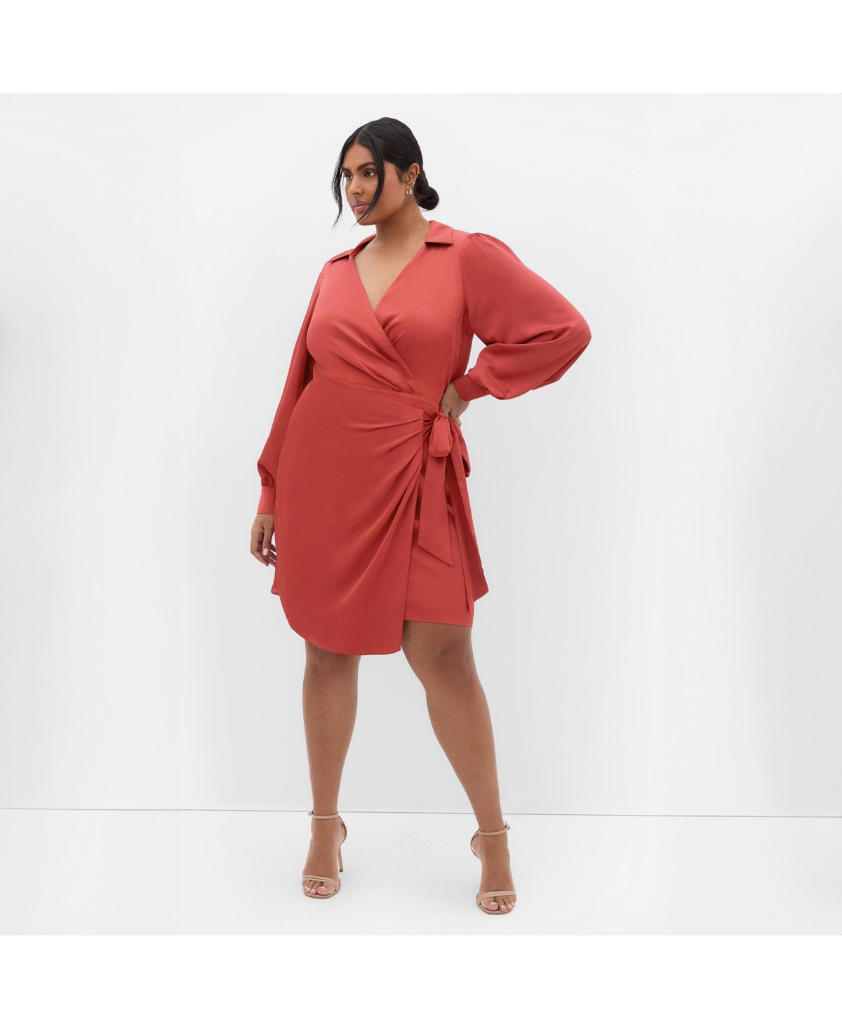 Click here for City Chic Plus Size Genevieve Dress - Toffee prices