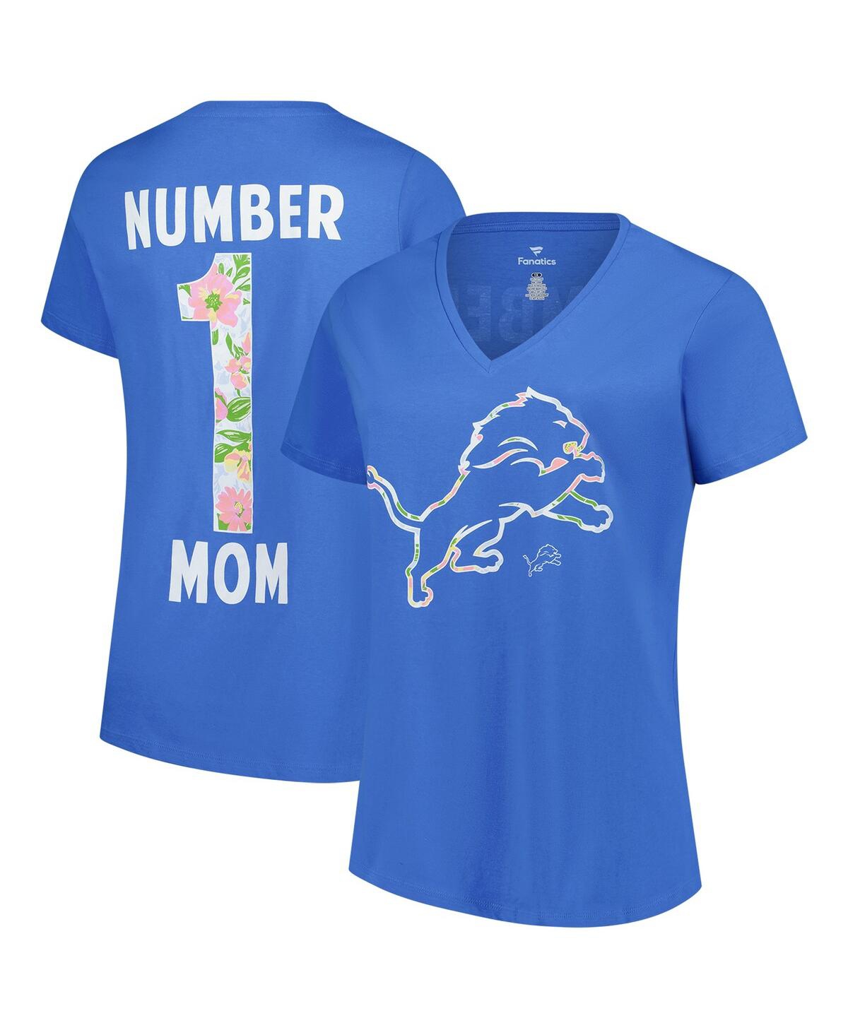Click here for Fanatics Womens Blue Detroit Lions Plus Size Mothe... prices
