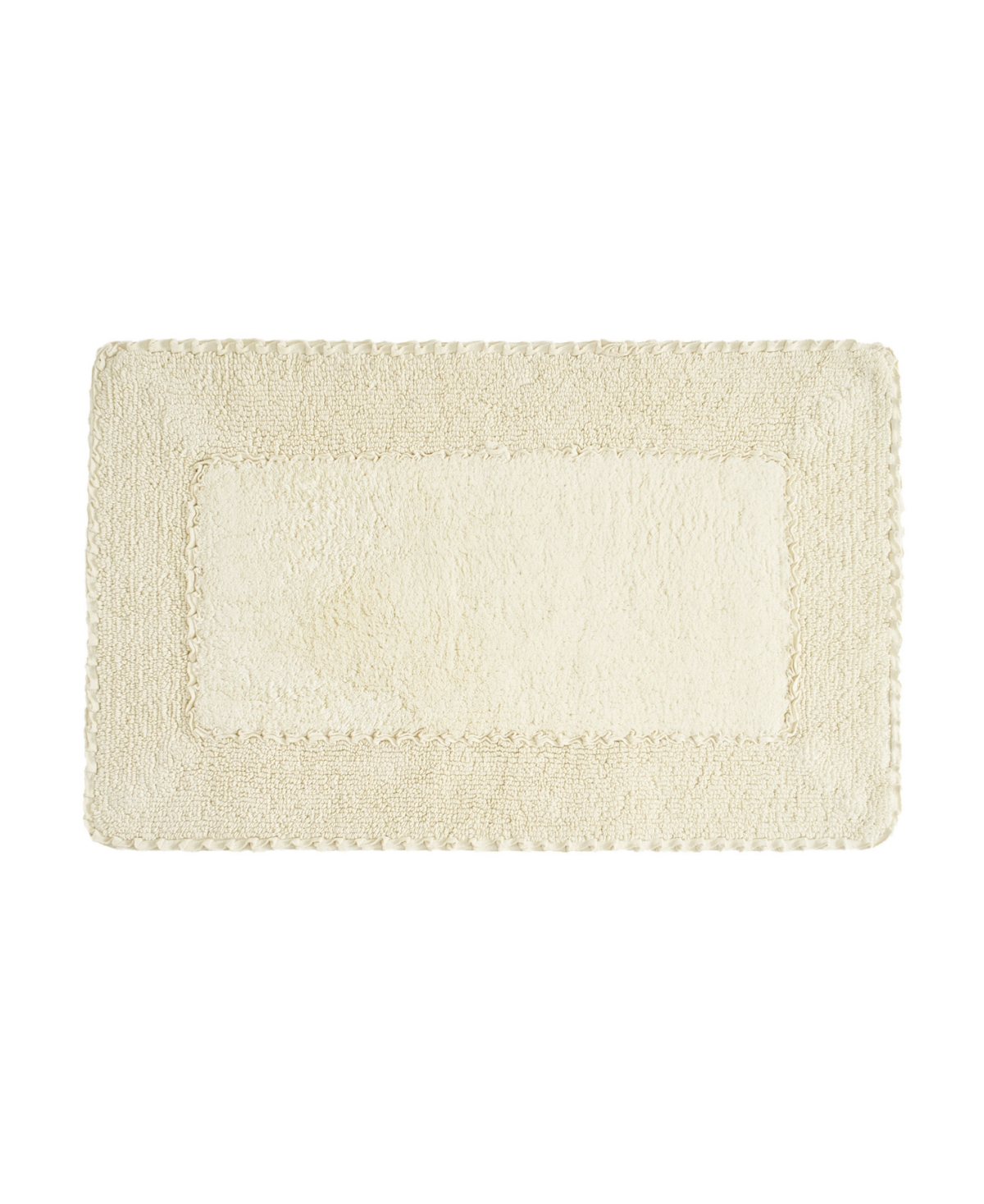 Click here for Laura Ashley Cotton Ruffled Bath Rug  27 x 45 - Ye... prices