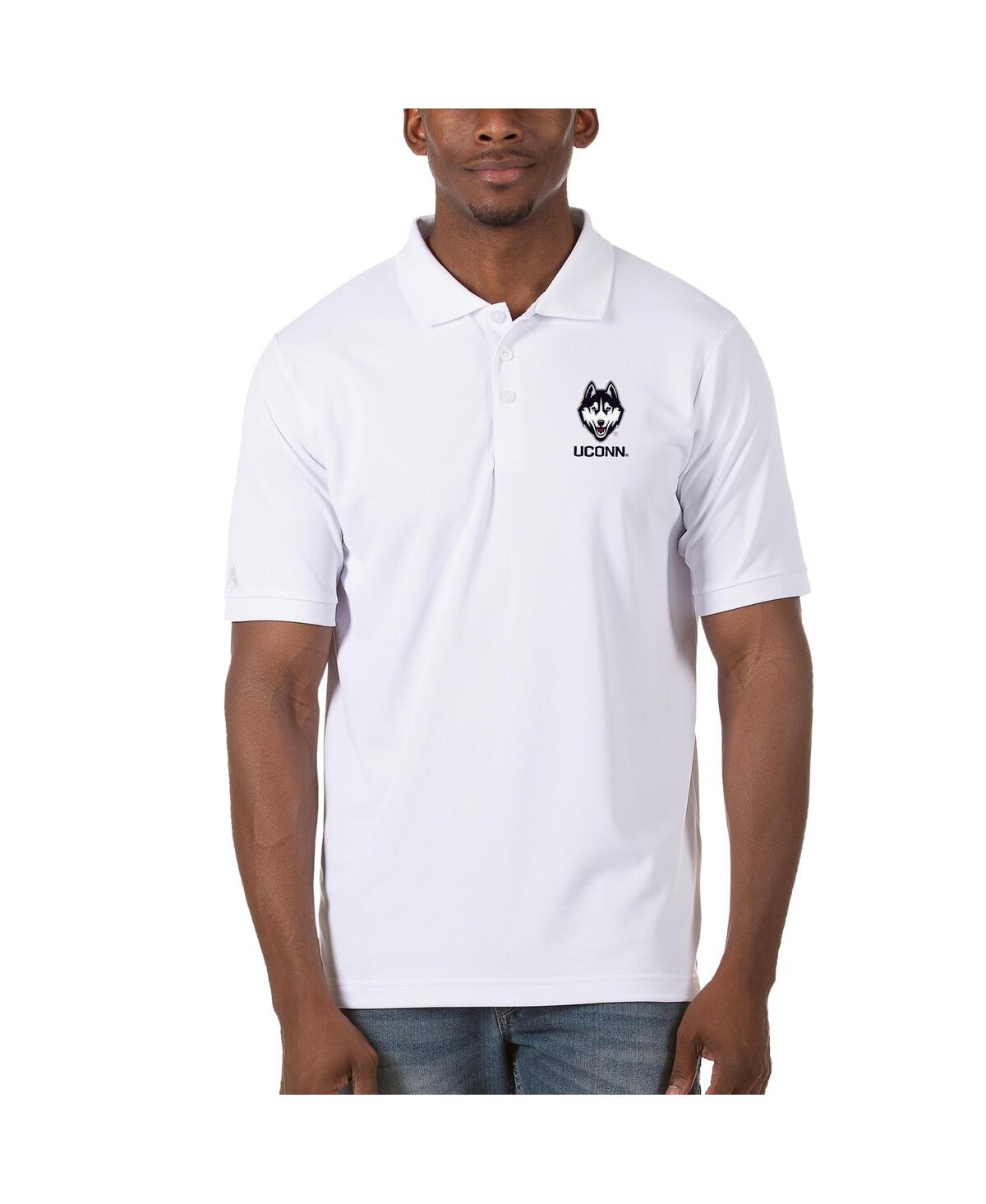 Click here for Antigua Mens White UConn Huskies Legacy Pique Polo... prices