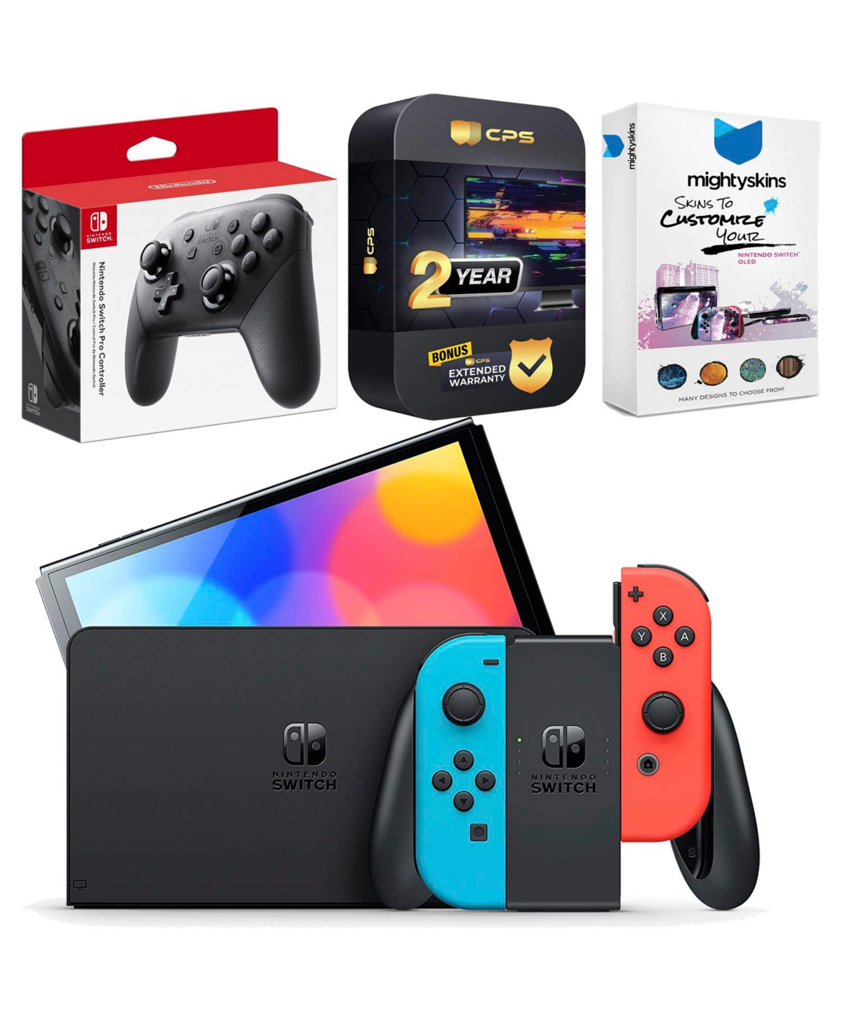Click here for Nintendo Switch Neon Oled Console with Pro Control... prices