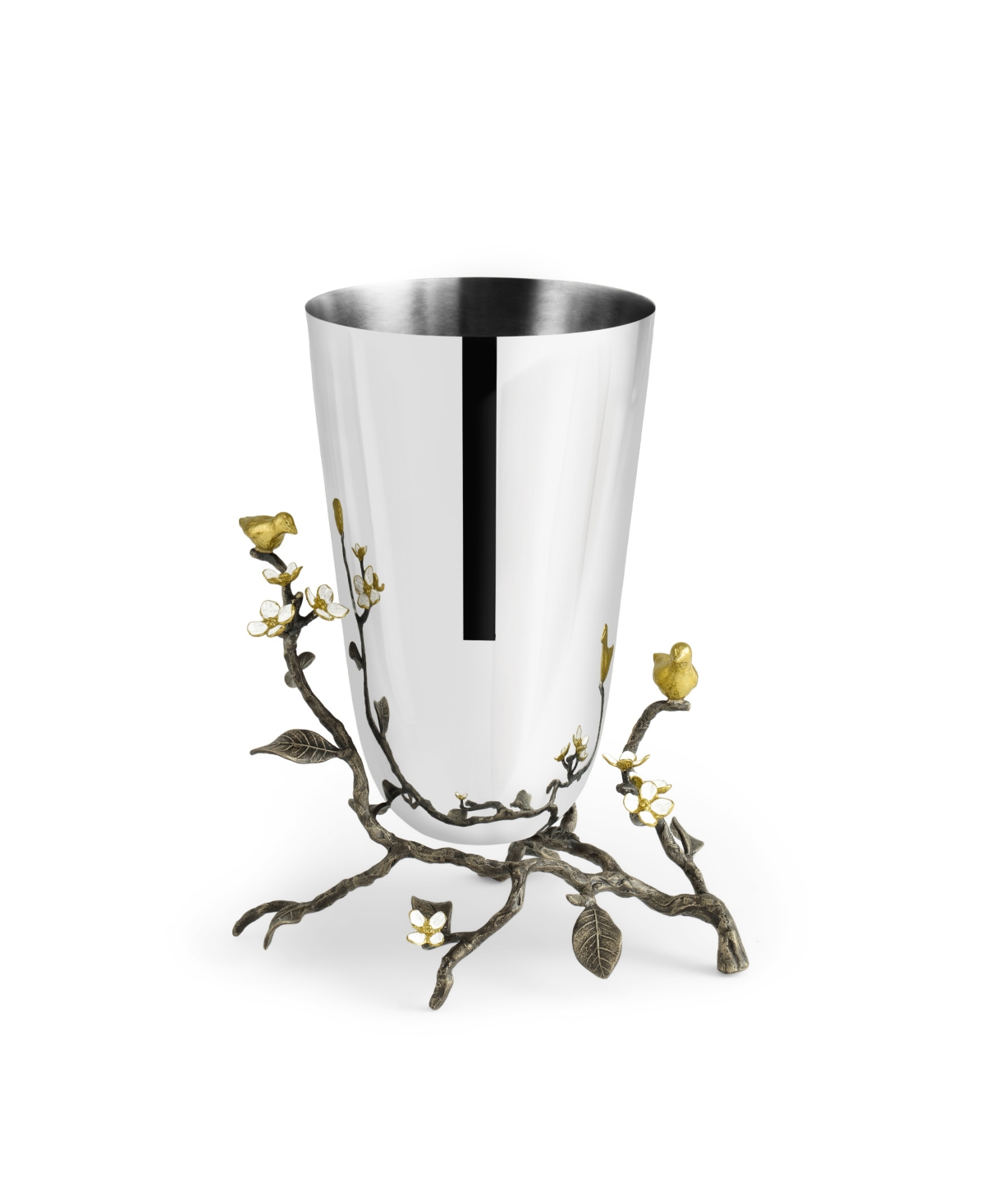 Click here for Michael Aram Lovebirds Medium Vase - Silver prices