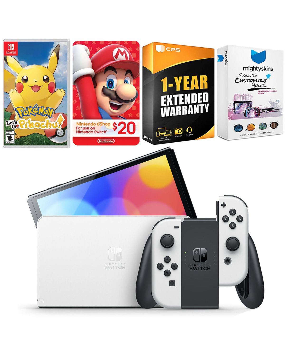 Click here for Nintendo Switch White Oled Console with Pokemon Le... prices