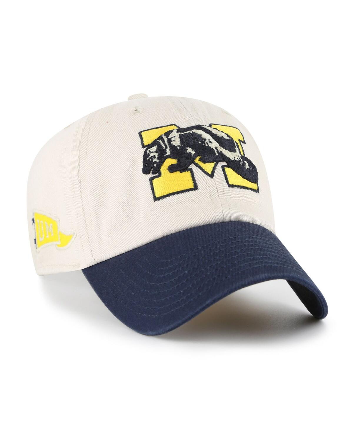 Click here for 47 Brand Mens Cream Michigan Wolverines Grand Stan... prices