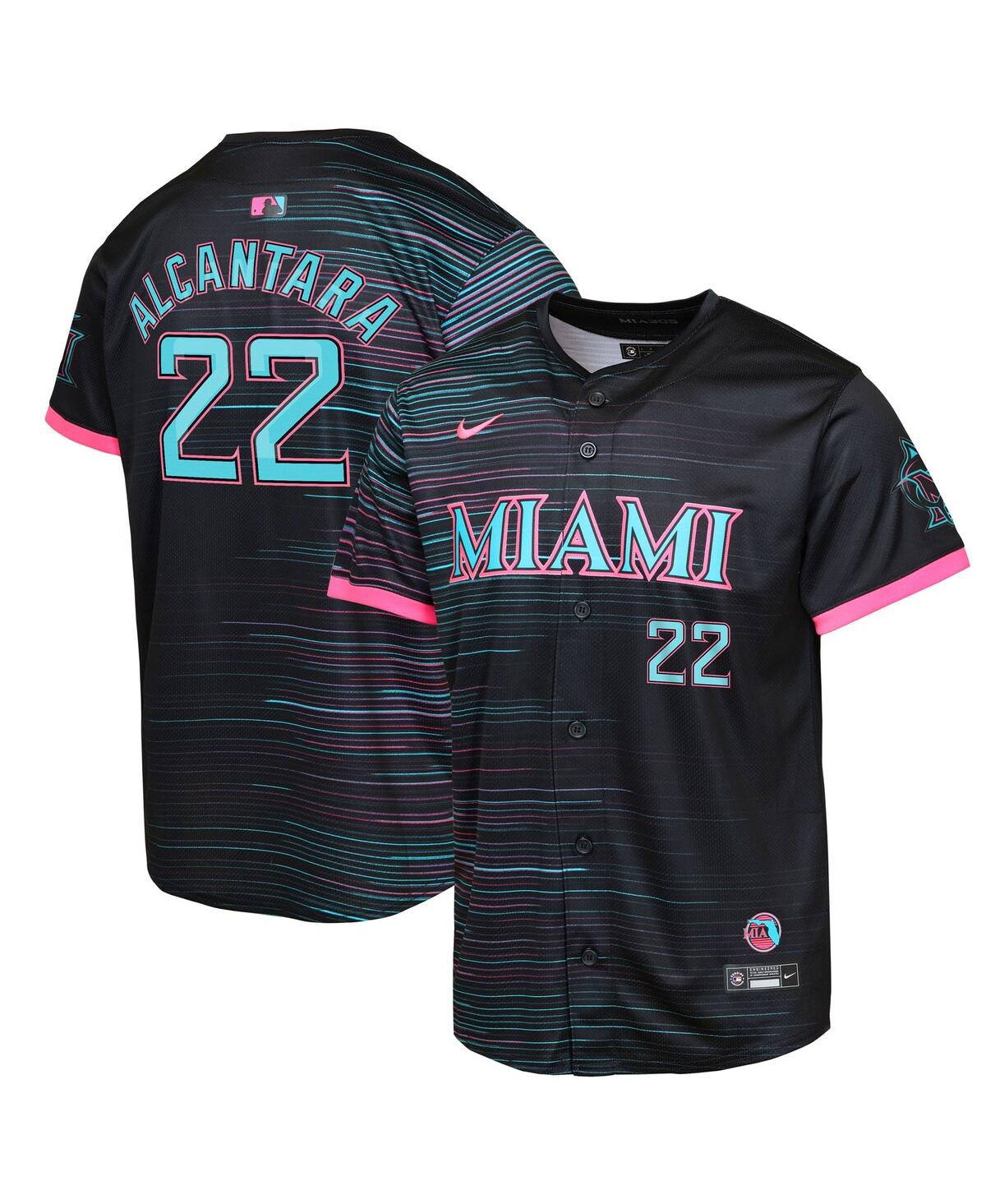 Click here for Nike Big Boys and Girls Sandy Alcantara Black Miam... prices