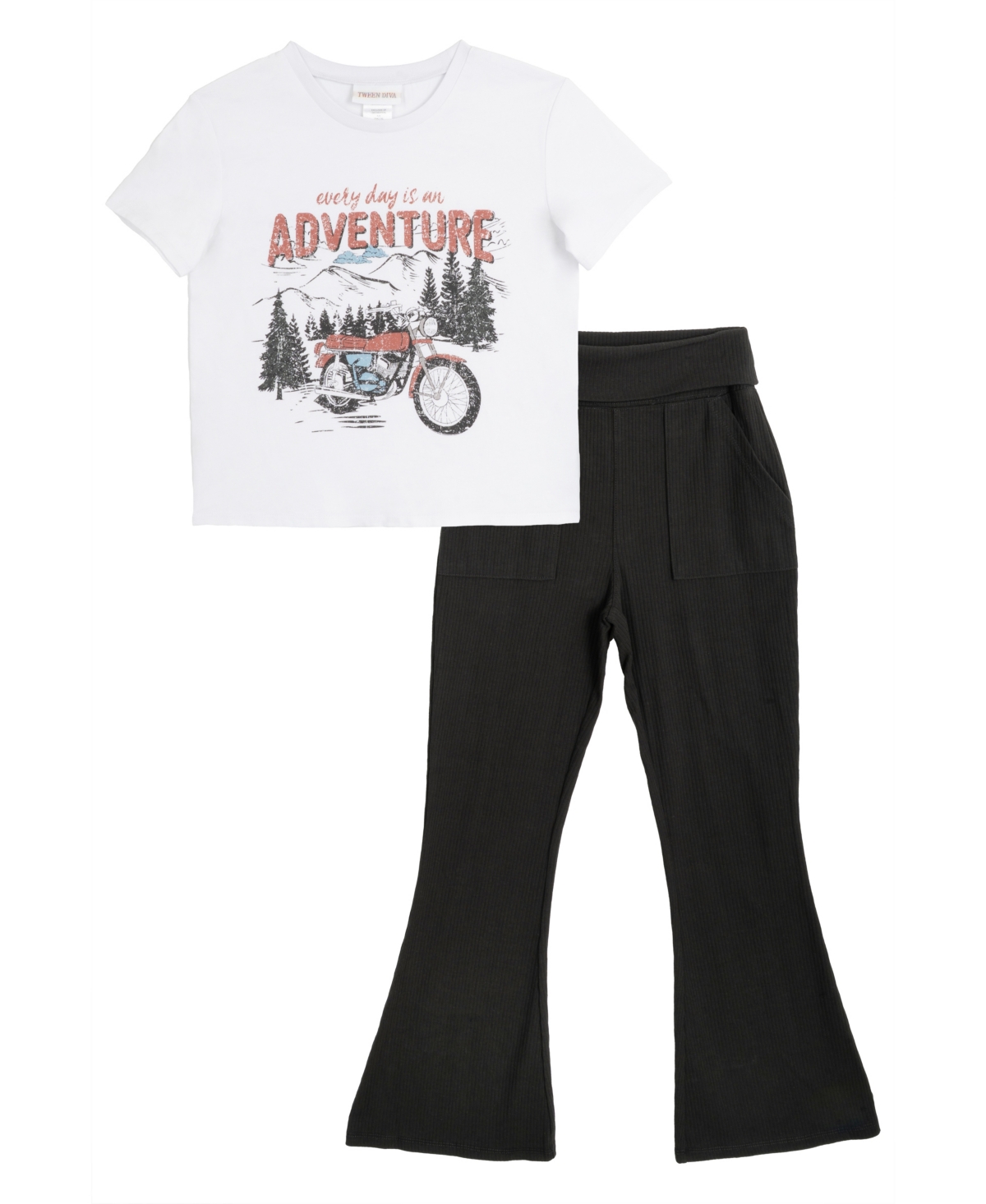 Click here for Rare Editions Big Girls 2-Piece T-Shirt and Ribbed... prices