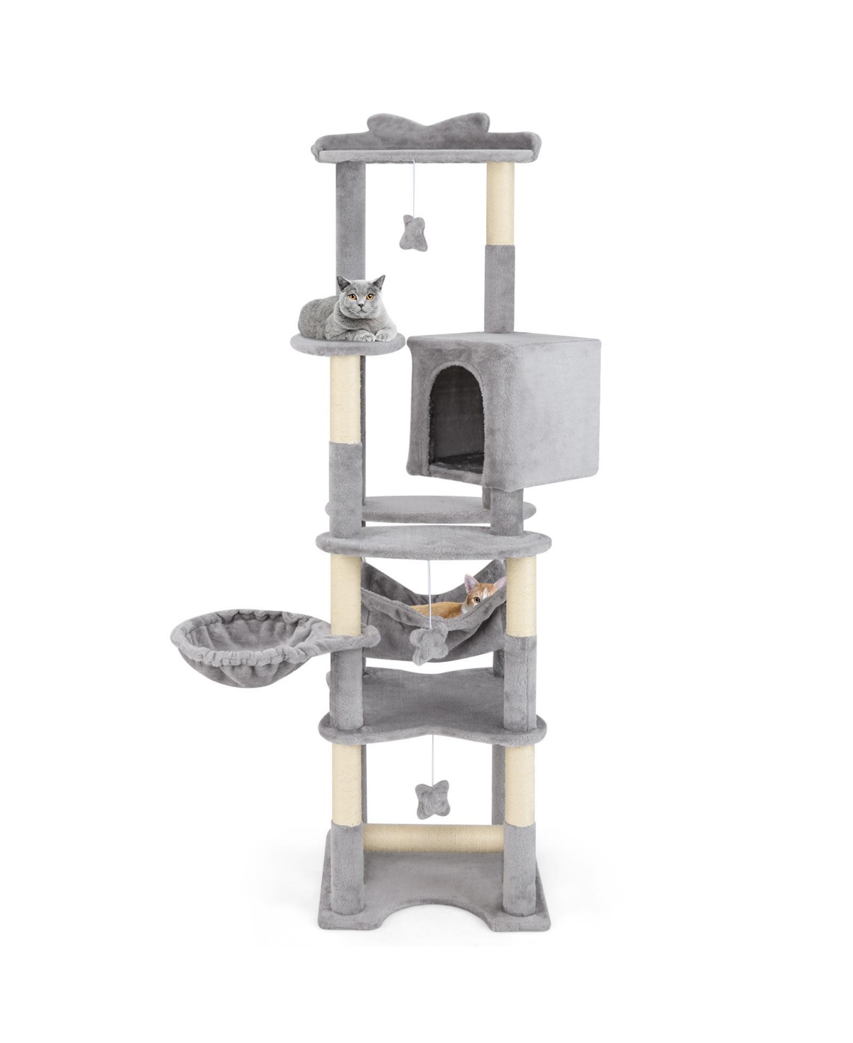 Click here for 69 Inch Multi-level Cat Tree with Top Perch and Co... prices