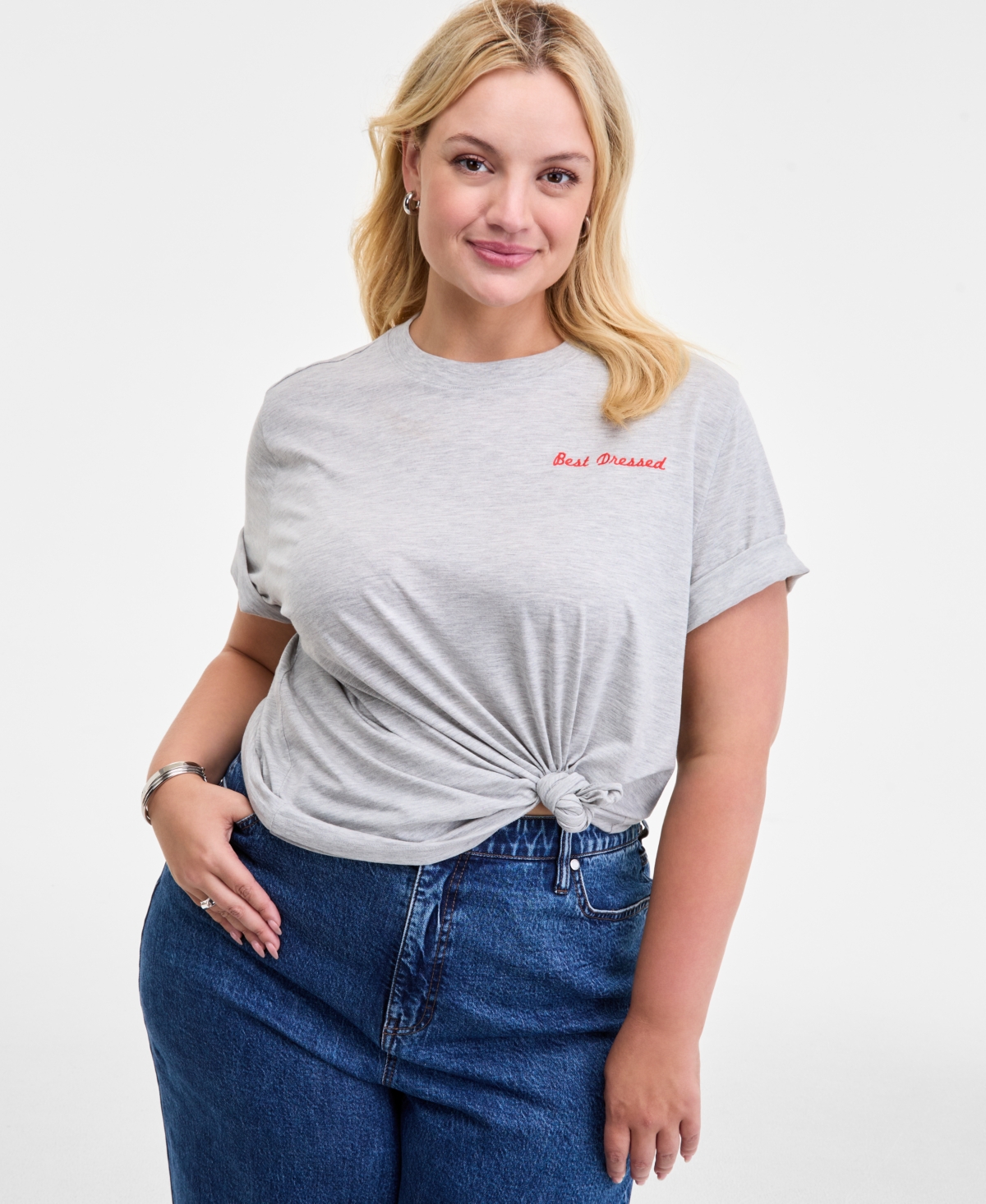 Click here for On 34th Trendy Plus Logo Short-Sleeve Crewneck Tee... prices