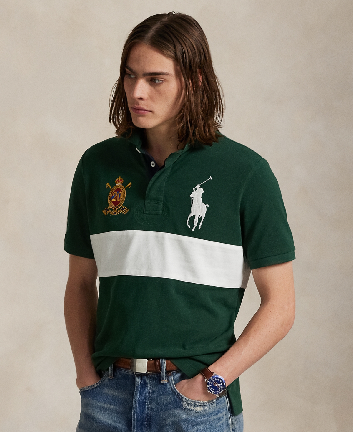 Click here for Polo Ralph Lauren Mens Custom Slim Fit 20th Annive... prices