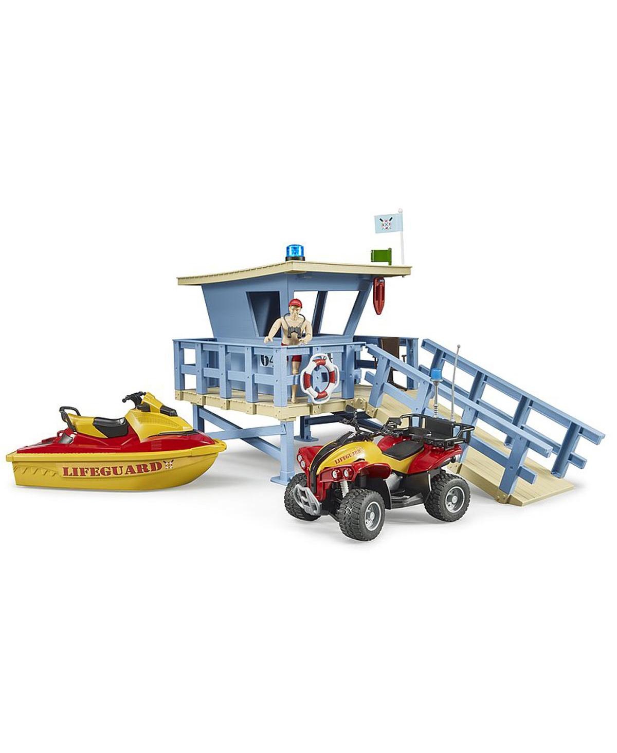 Click here for Bruder Bworld1/16 Life Guard Station with Quad and... prices
