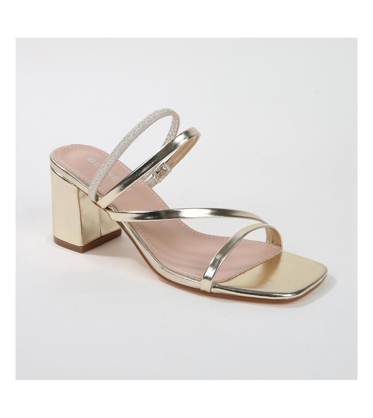 Click here for Hattie Strappy Block Heel Sandals - Gold prices