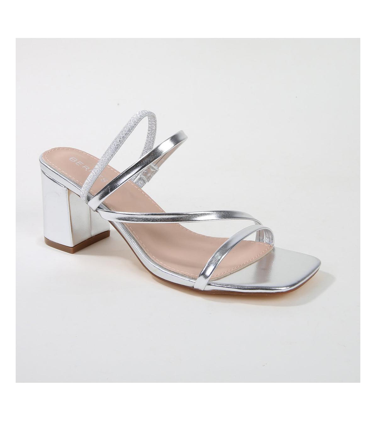 Click here for Hattie Strappy Block Heel Sandals - Silver prices
