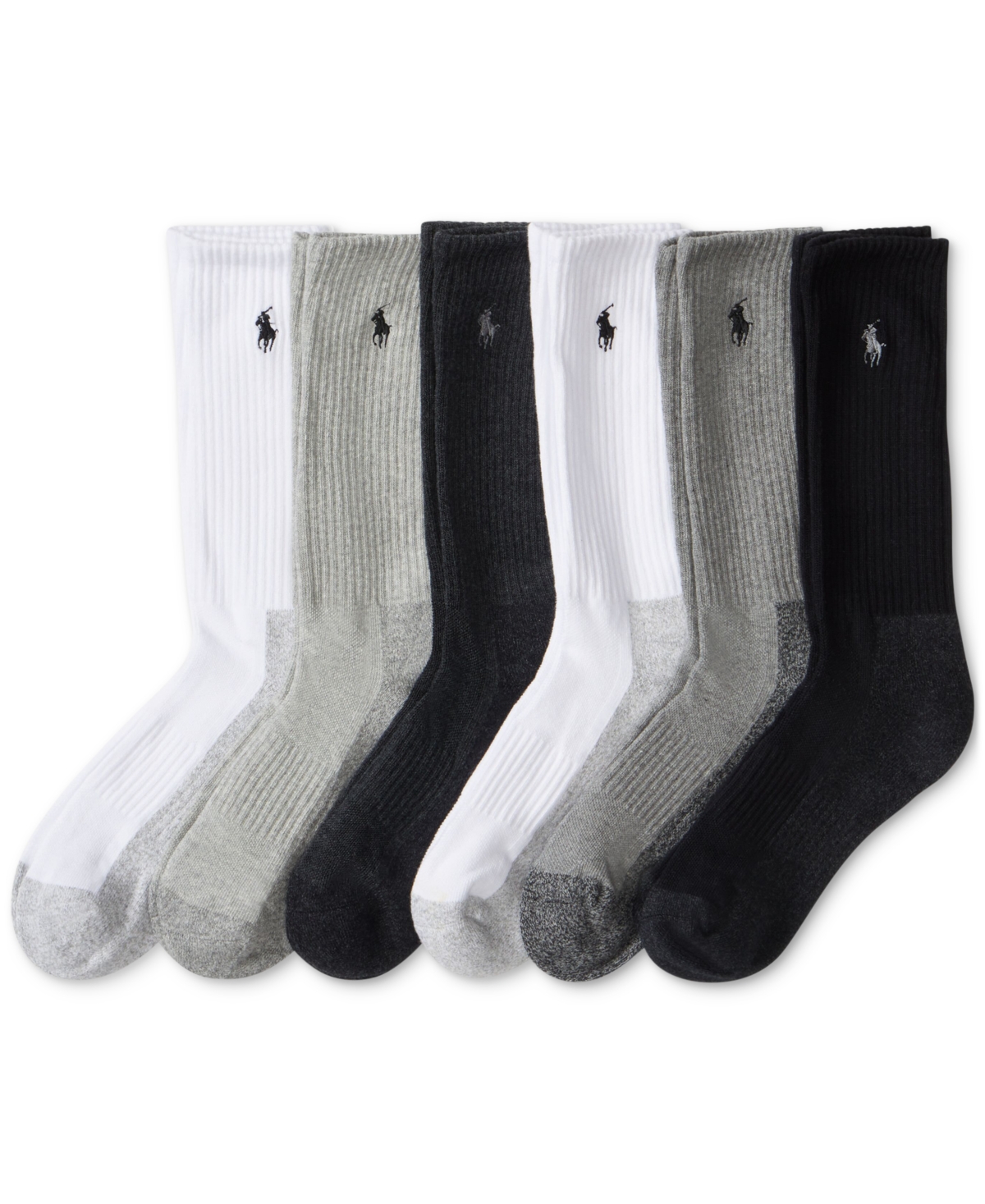 Click here for Polo Ralph Lauren Mens 6-Pk. Performance Crew Sock... prices