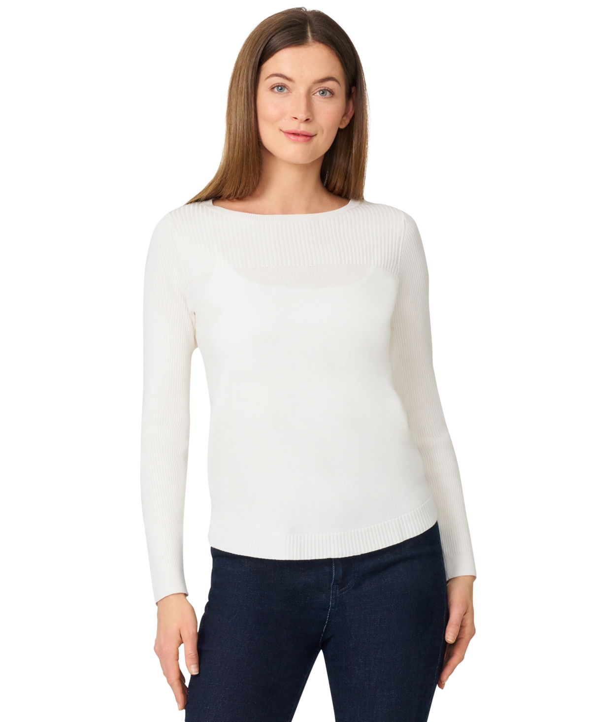 Click here for Melissa Paige Womens Petite Boat Neck Long-Sleeve... prices