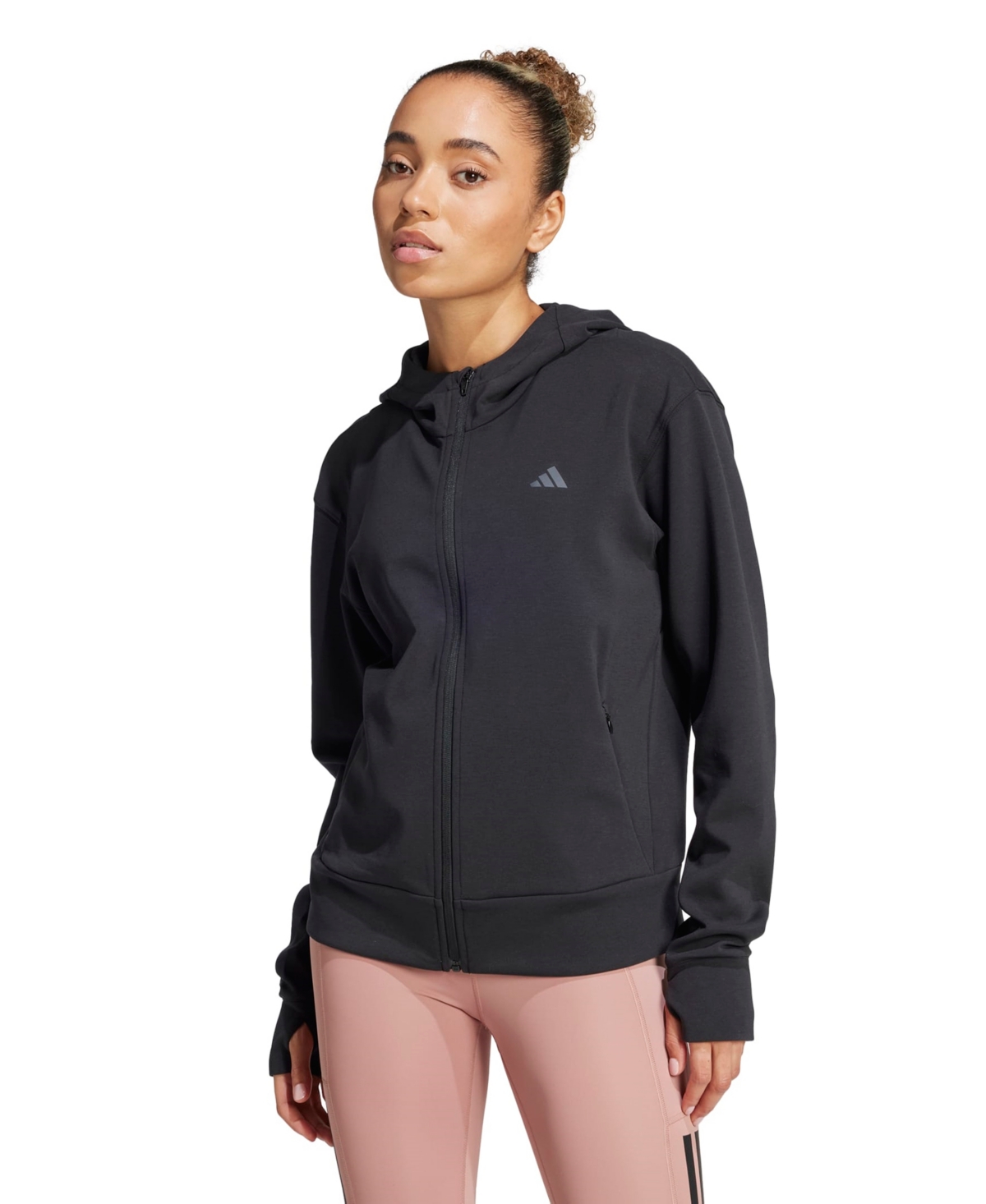 Click here for adidas Womens Designed For Training Full-Zip Hoodi... prices