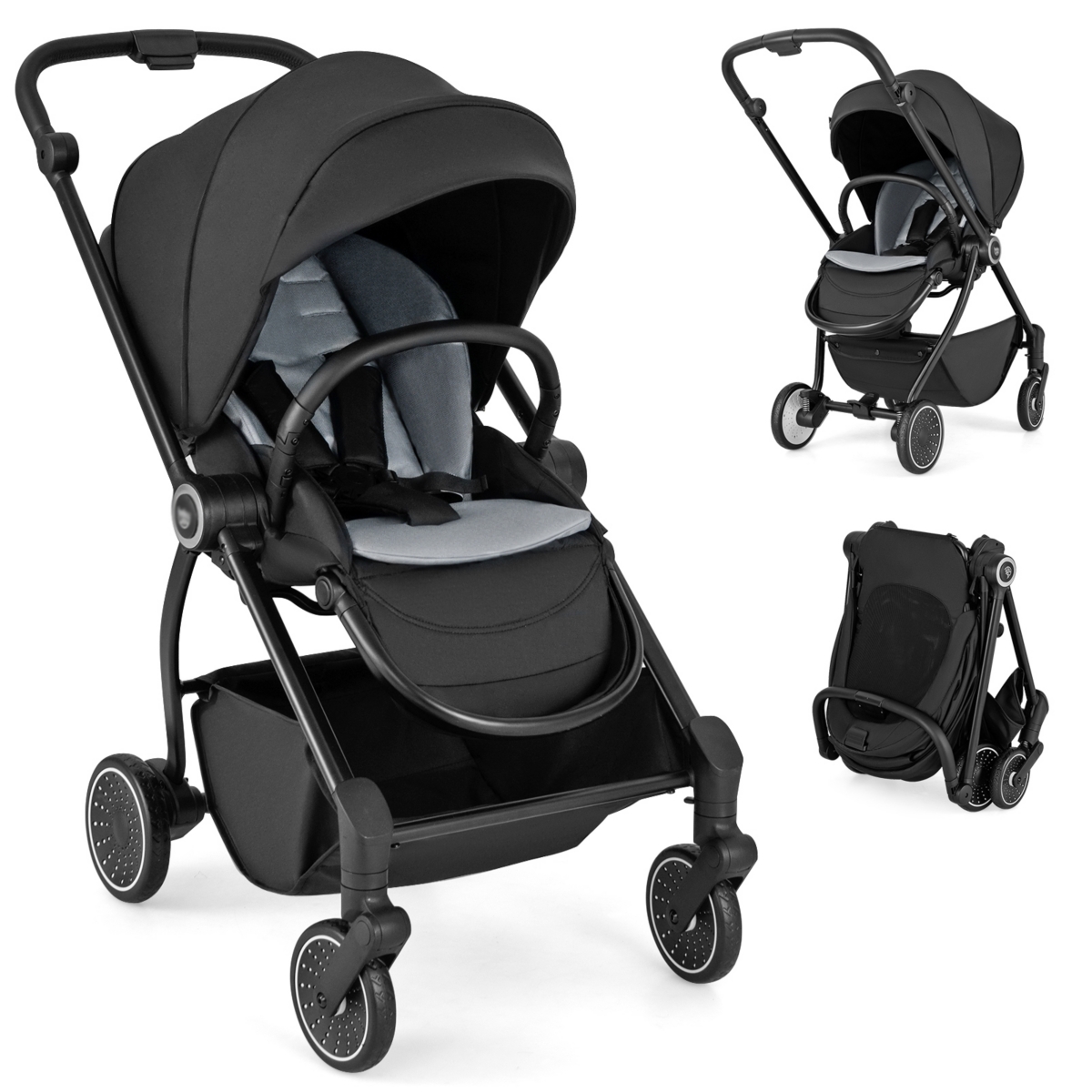 Click here for Slickblue Toddler Foldable Pram Stroller with Reve... prices