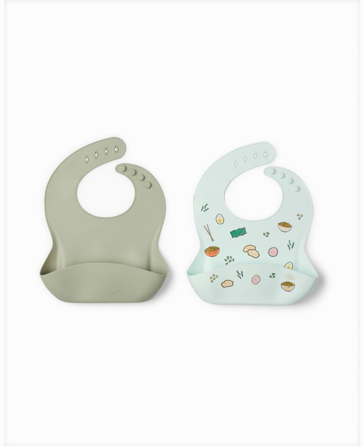 Click here for Loulou Lollipop Baby Ramen Print Bibs Set - Ramen... prices