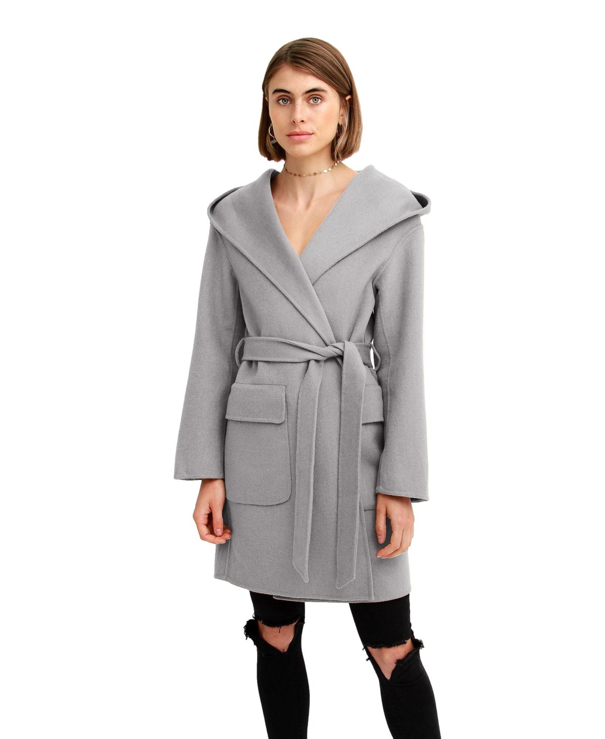 Click here for Belle & Bloom Womens Sweet Escape Robe Coat - Grey... prices