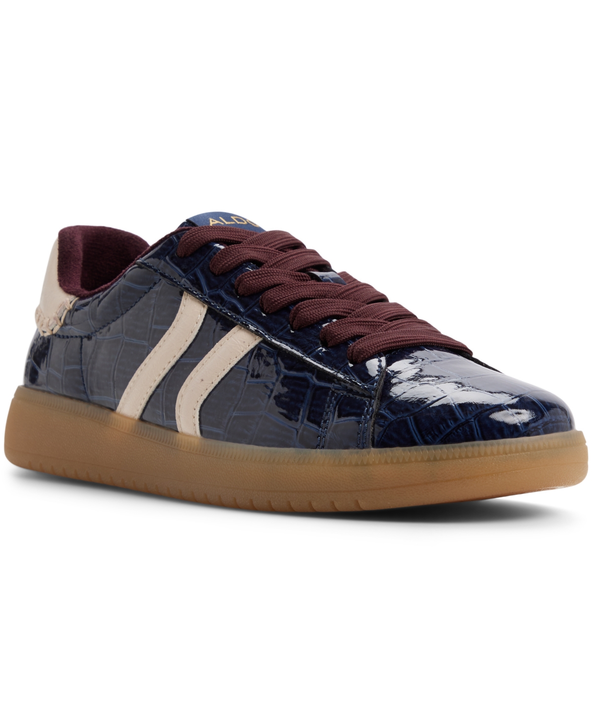 Click here for Aldo Womens Lace-Up Athletic Sneakers - Navy Croco prices