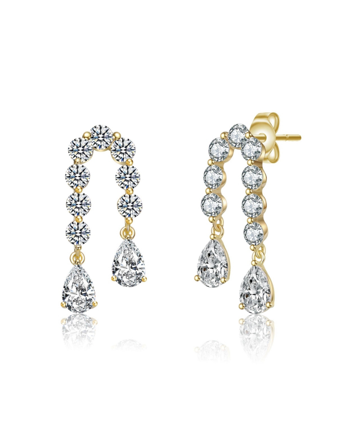 Click here for 14K Gold Plated with Clear Cubic Zirconia Invented... prices