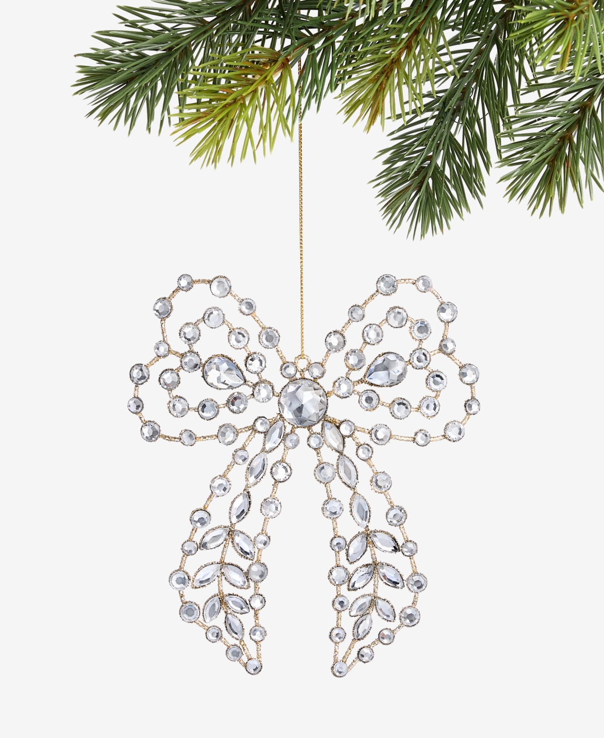 Click here for Holiday Lane Jeweled Classics Gem Bow Ornament  Ma... prices