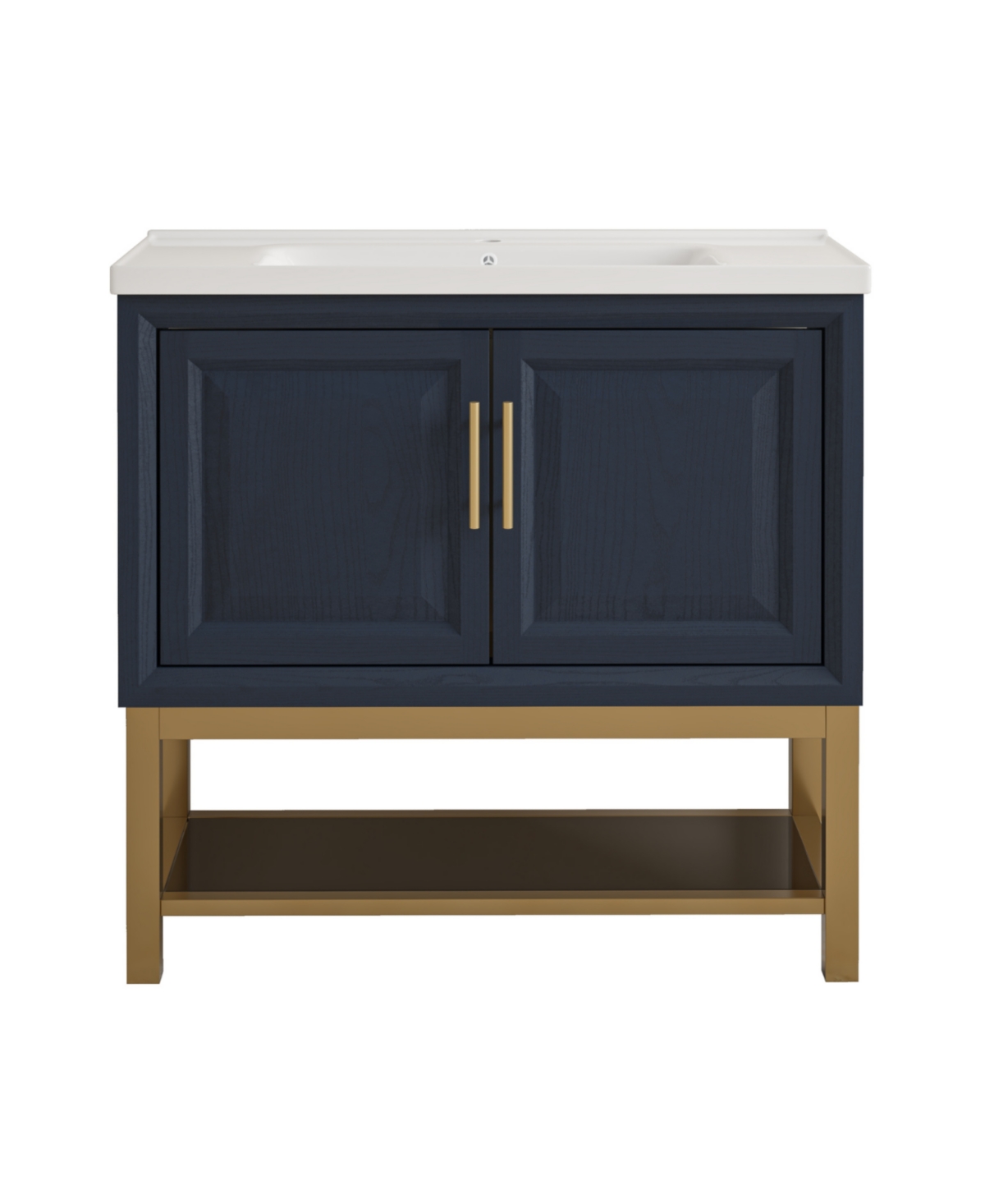 Click here for 36" Vanity with Ceramic sink - Navy prices