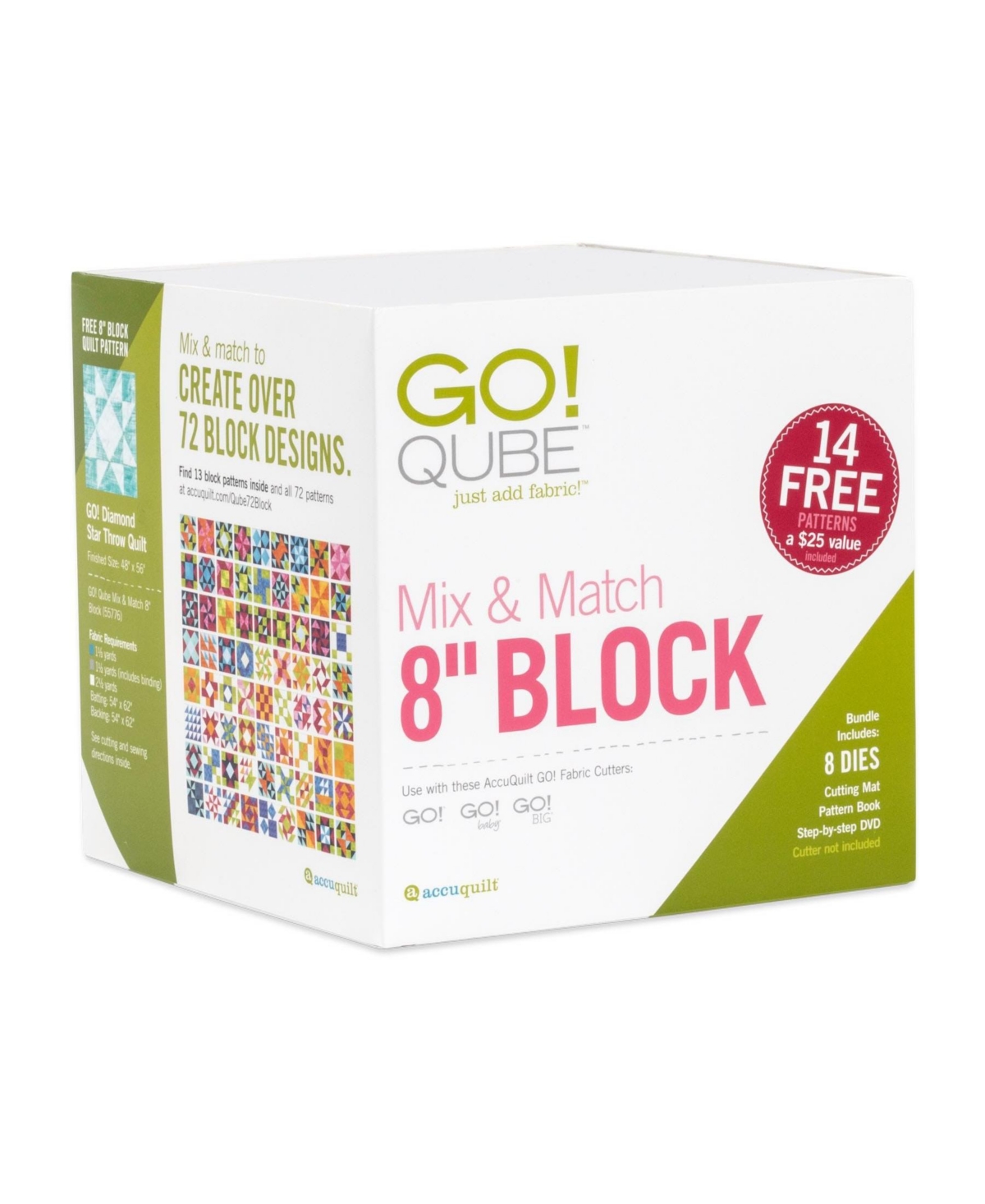 Click here for Accuquilt Go! Qube Mix & Match 8" Block prices