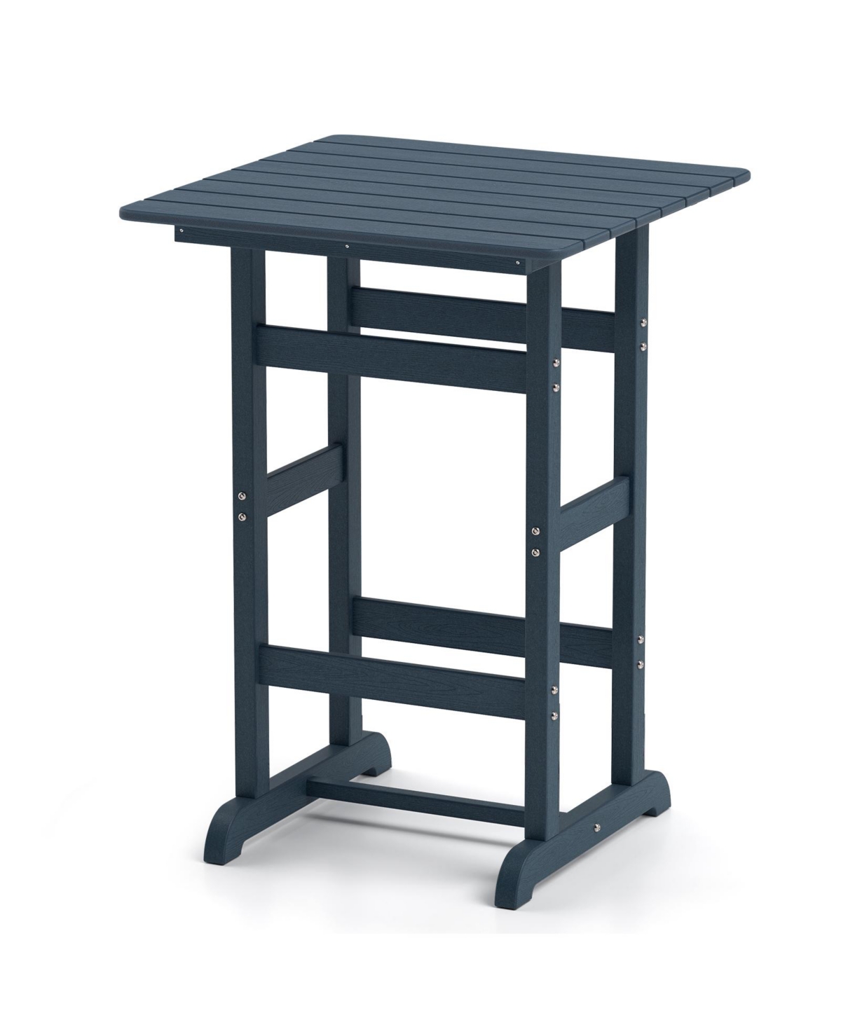 Click here for Square Bar Table Dining Table with Slatted Tableto... prices