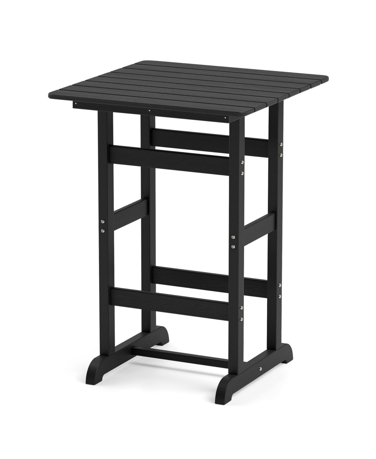 Click here for Square Bar Table Dining Table with Slatted Tableto... prices