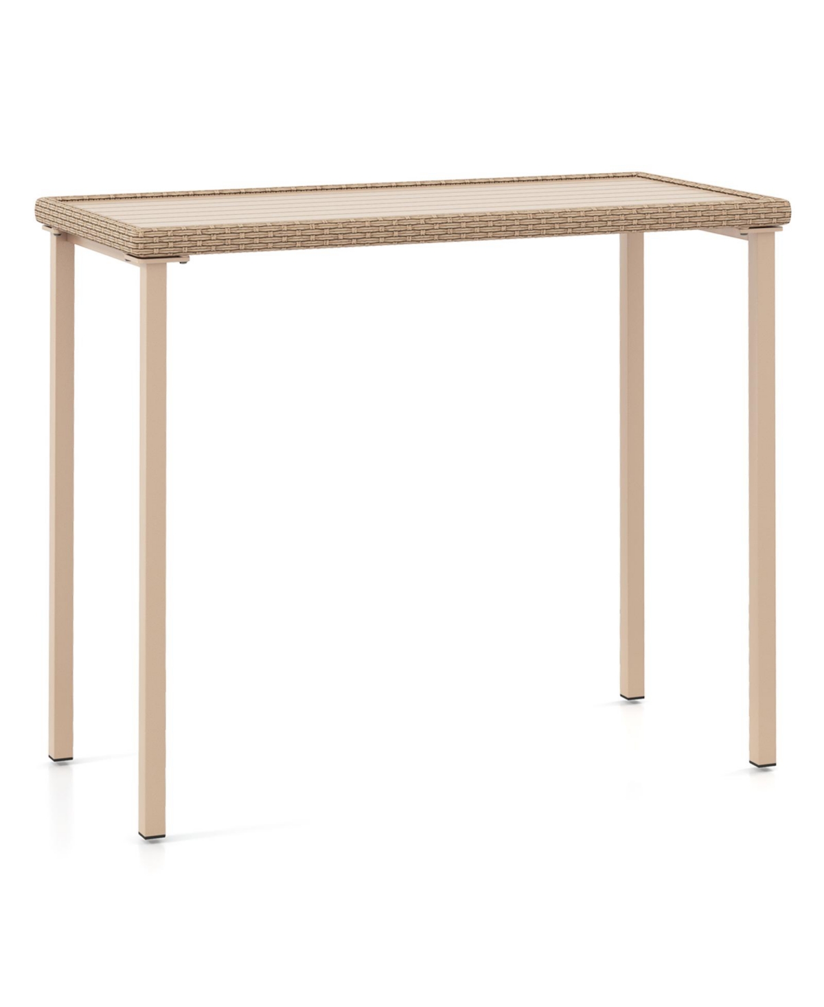 Click here for Slickblue Outdoor Patio Bar Table Heavy Duty Recta... prices