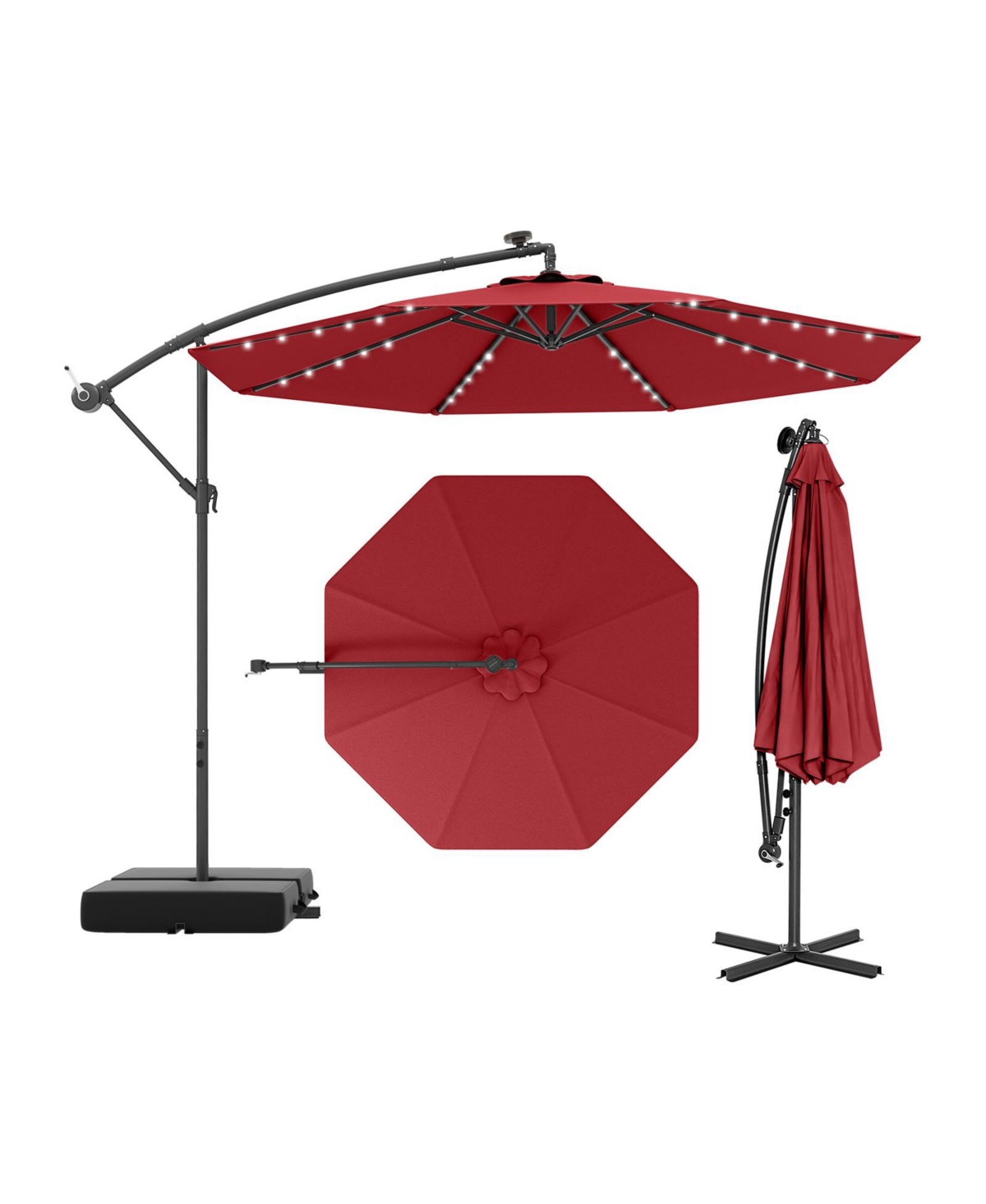 Click here for Slickblue Patio Umbrella Offset Cantilever Umbrell... prices