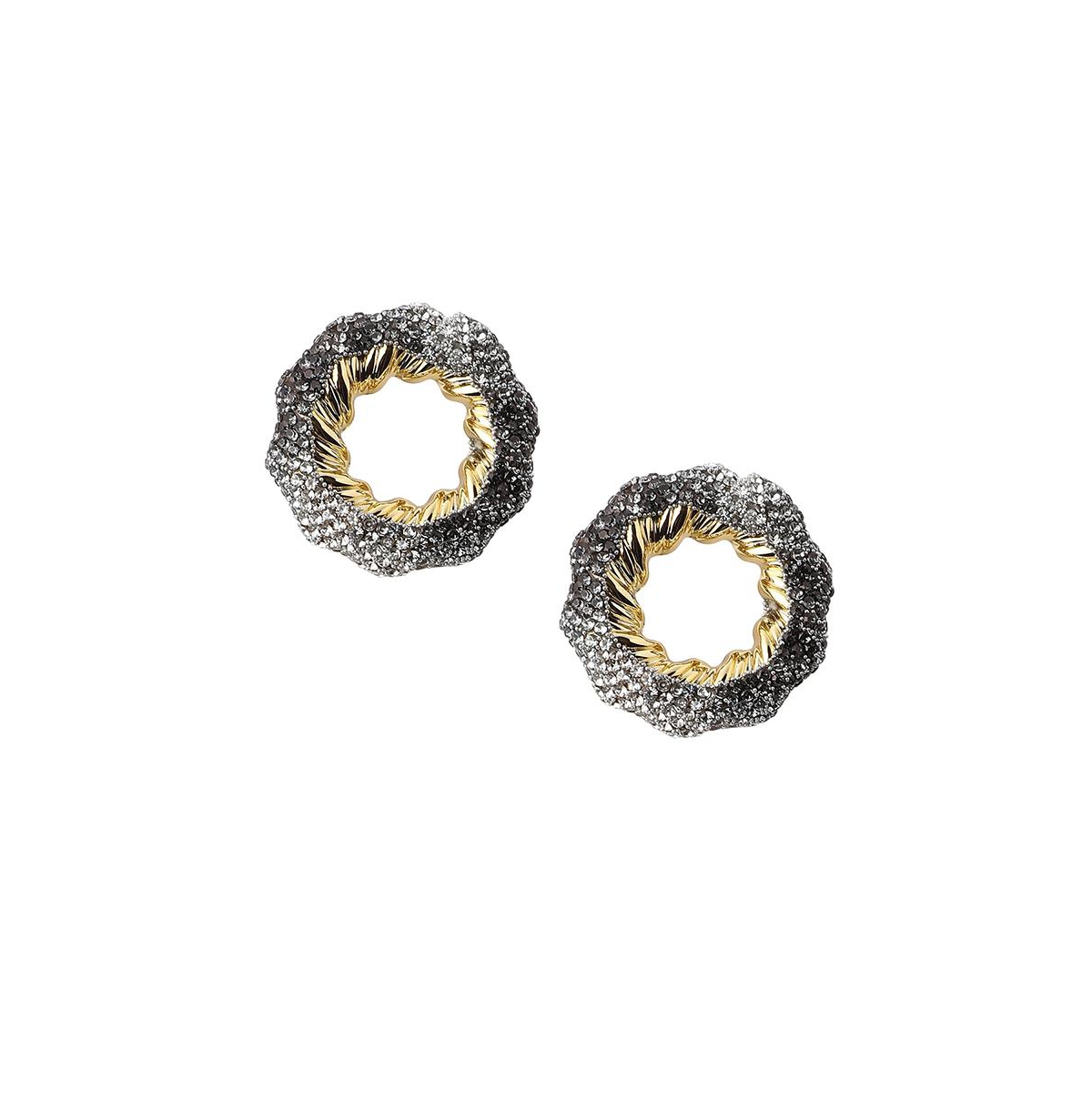 Click here for Sohi Womens The Jingle Stud Earrings - Silver prices
