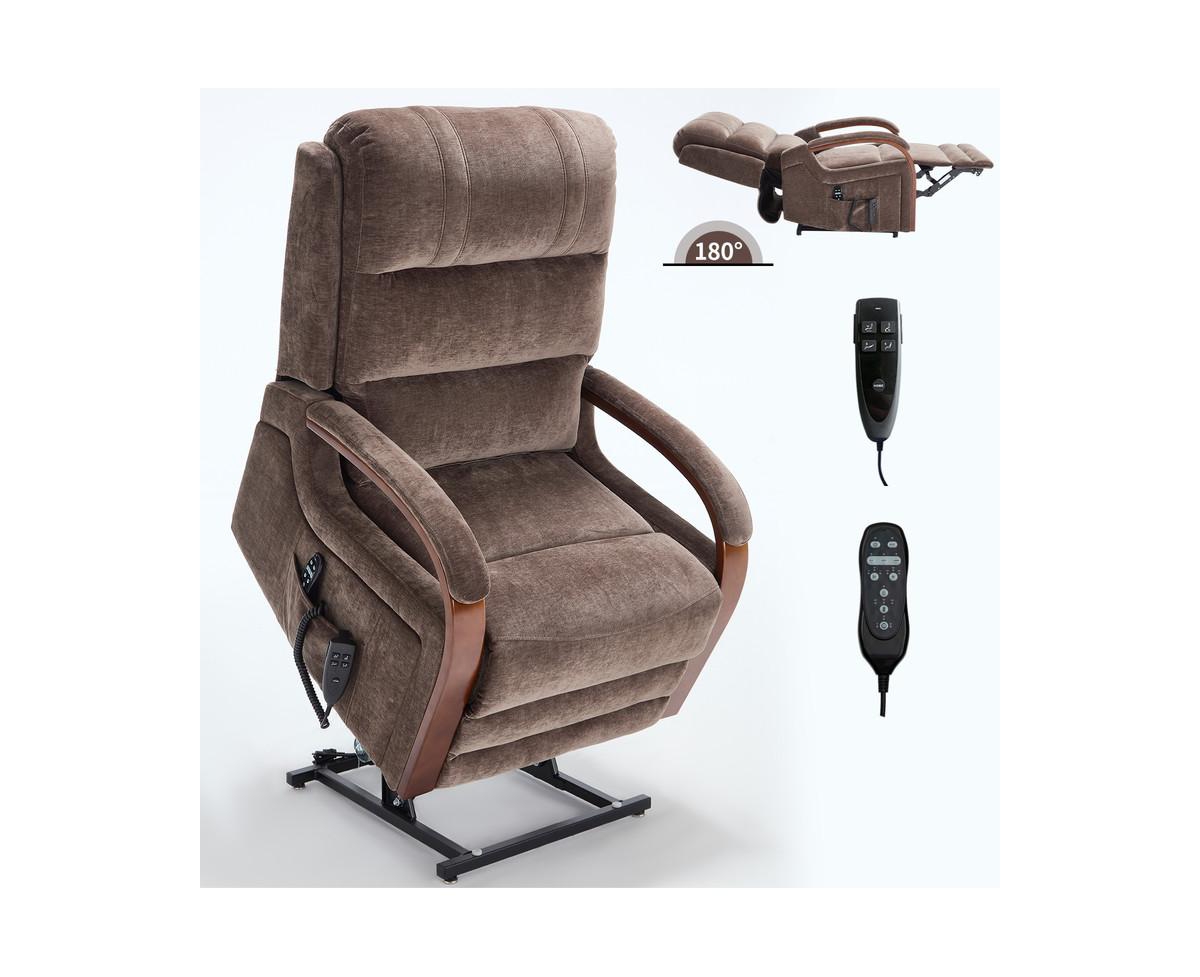 Click here for Power Chenille Lift Recliner Chair Dual Motor Infi... prices