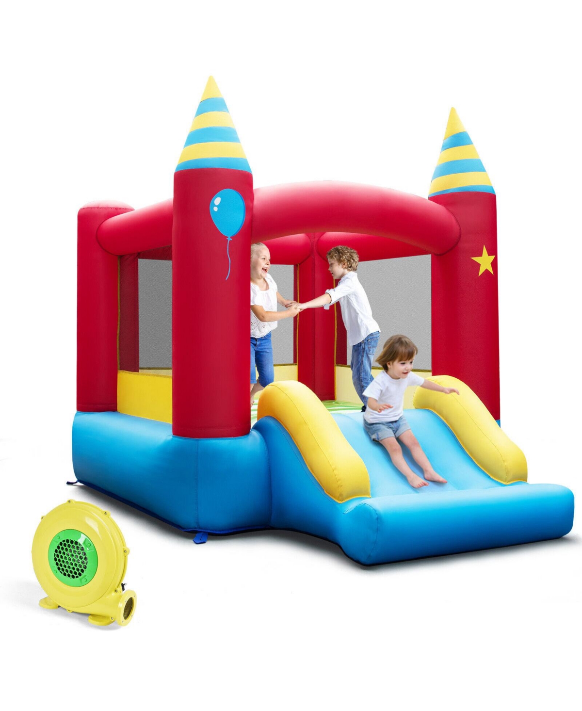 Click here for Inflatable Kids Bounce Castle with 480W Blower - R... prices