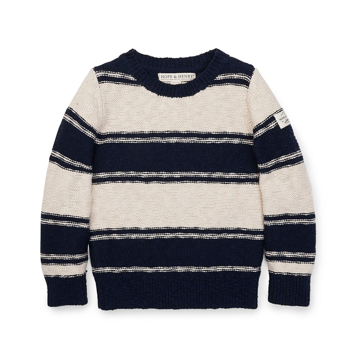Click here for Hope & Henry Toddler Boys Crew Neck Sweater - Oatm... prices