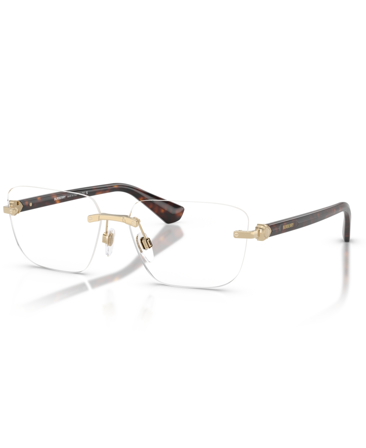 Click here for Burberry Mens Rectangle Eyeglasses  BE1392 - Light... prices
